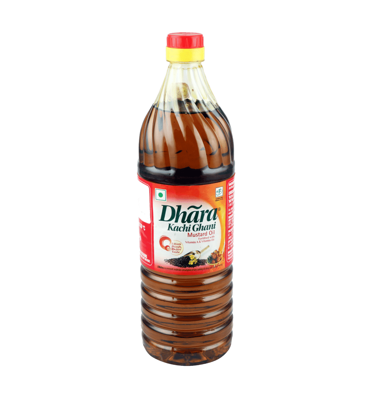 Buy Dhara Dhara Kachi Ghani Mustard Oil 1 L Online At Rs. 220 | Instant ...
