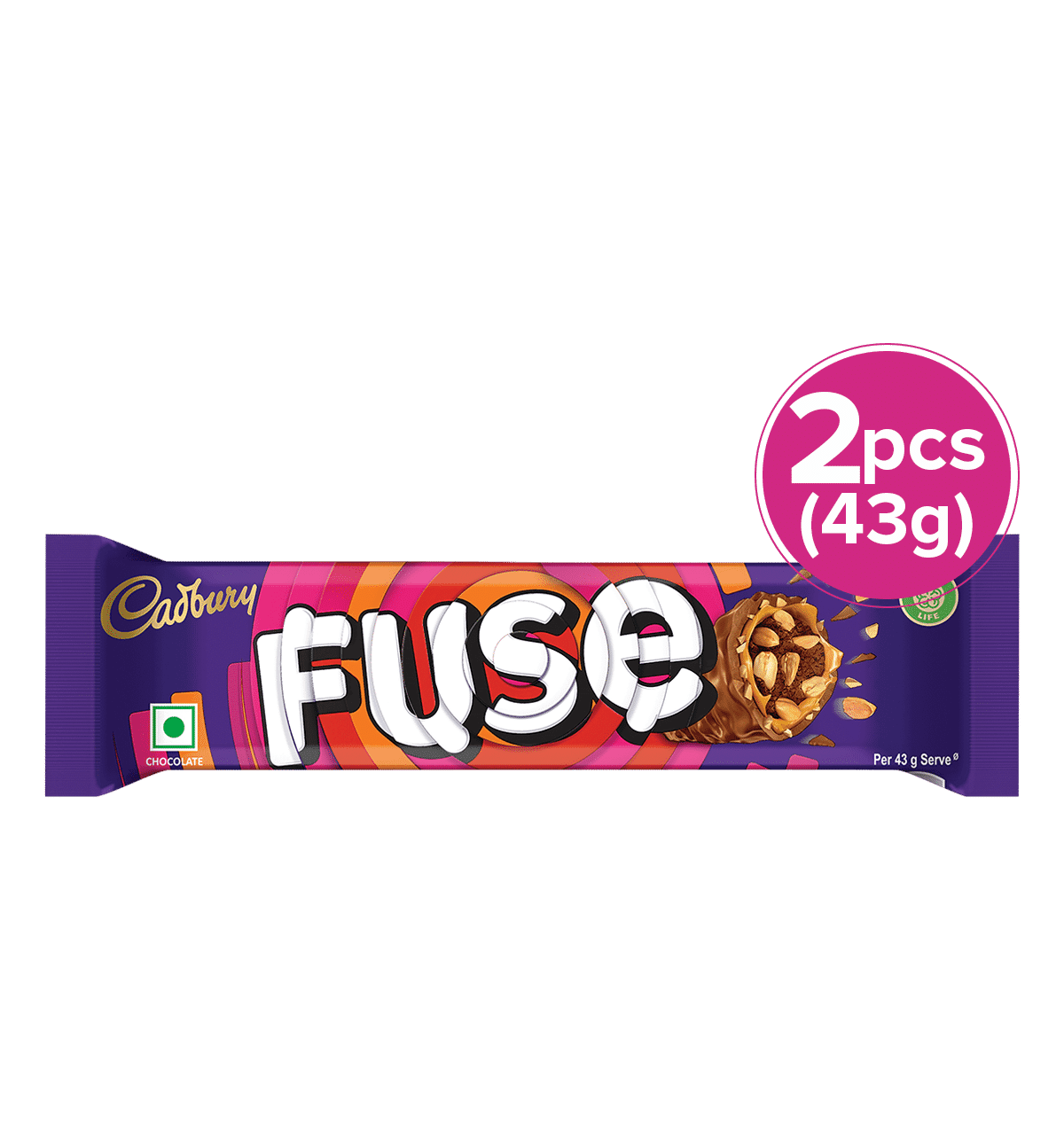 Buy Cadbury Cadbury Fuse Chocolate Bar 2 pieces Online At Rs. 80 ...
