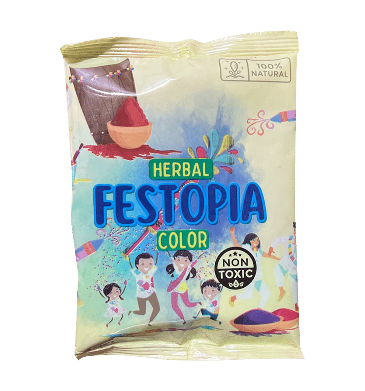 Buy Holi Herbal Festopia Gulal - Yellow 80 g Online At Rs. 80 | Instant Delivery