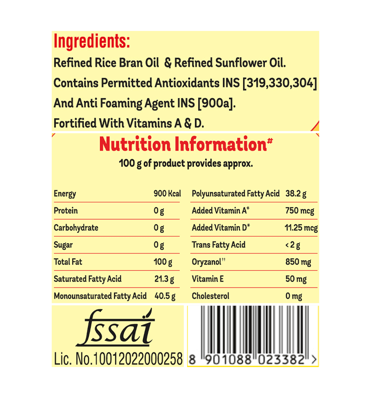 Buy Saffola Gold Refined Cooking Oil Blend Of Rice Bran & Sunflower Oil undefined Online At Rs ...