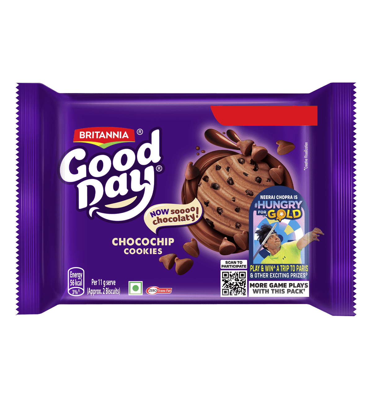 Buy Britannia Britannia Good Day Chocochip Biscuits - Combo 400 g ...