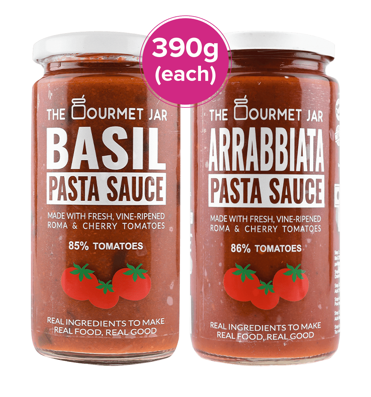 Buy The Gourmet Jar Basil Pasta Sauce & Arrabbiata Pasta Sauce 1 combo ...