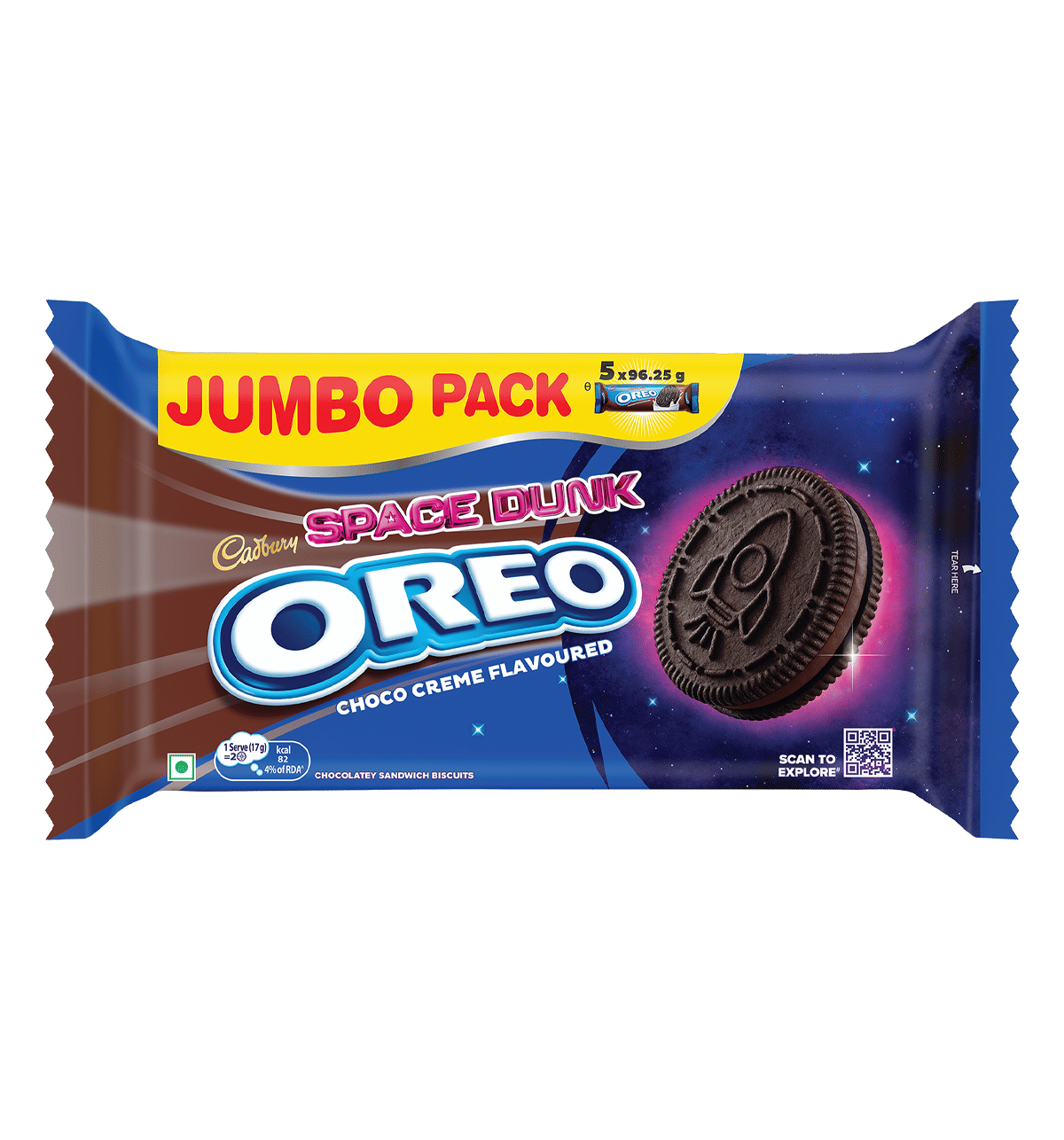 Buy Cadbury Cadbury Oreo Chocolate Creme Biscuit 481.25 g Online At Rs ...