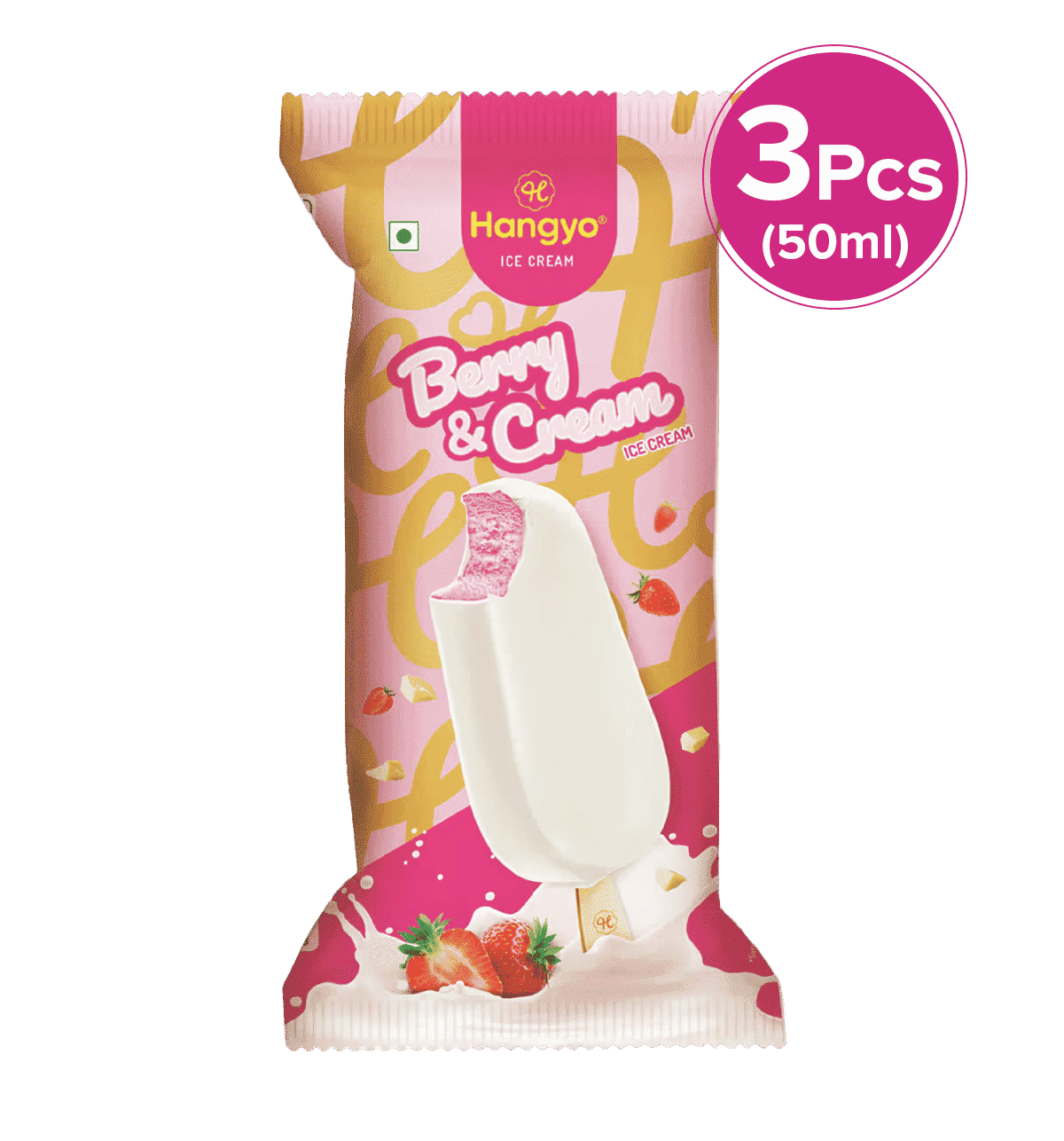 Buy HANGYO Hangyo Berry & Cream Bar 50 ml Online At Rs. 30 | Swiggy Instamart