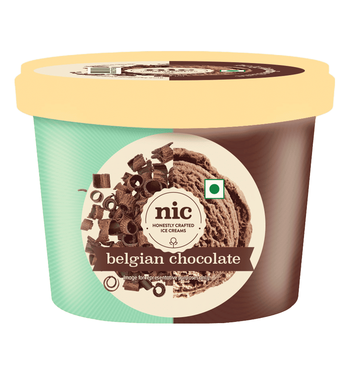Buy NIC Ice Cream NIC Ice Cream Belgian Chocolate 100 ml Online At Rs ...