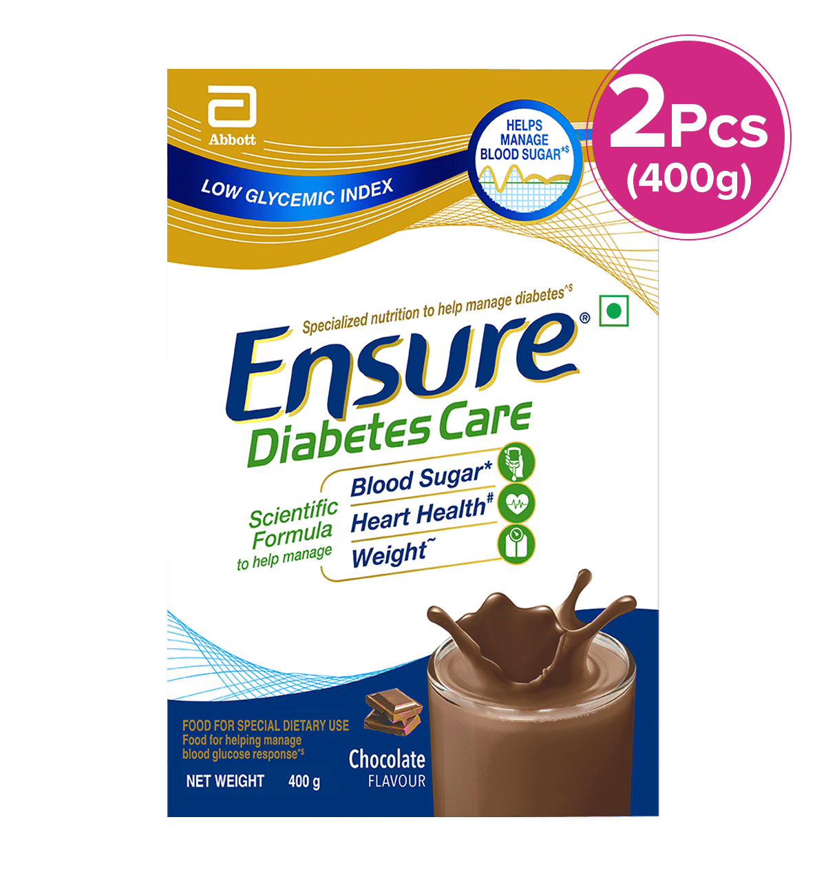 Buy Ensure Ensure Diabetic Care Chocolate Box Drink Mix 2 pieces Online ...