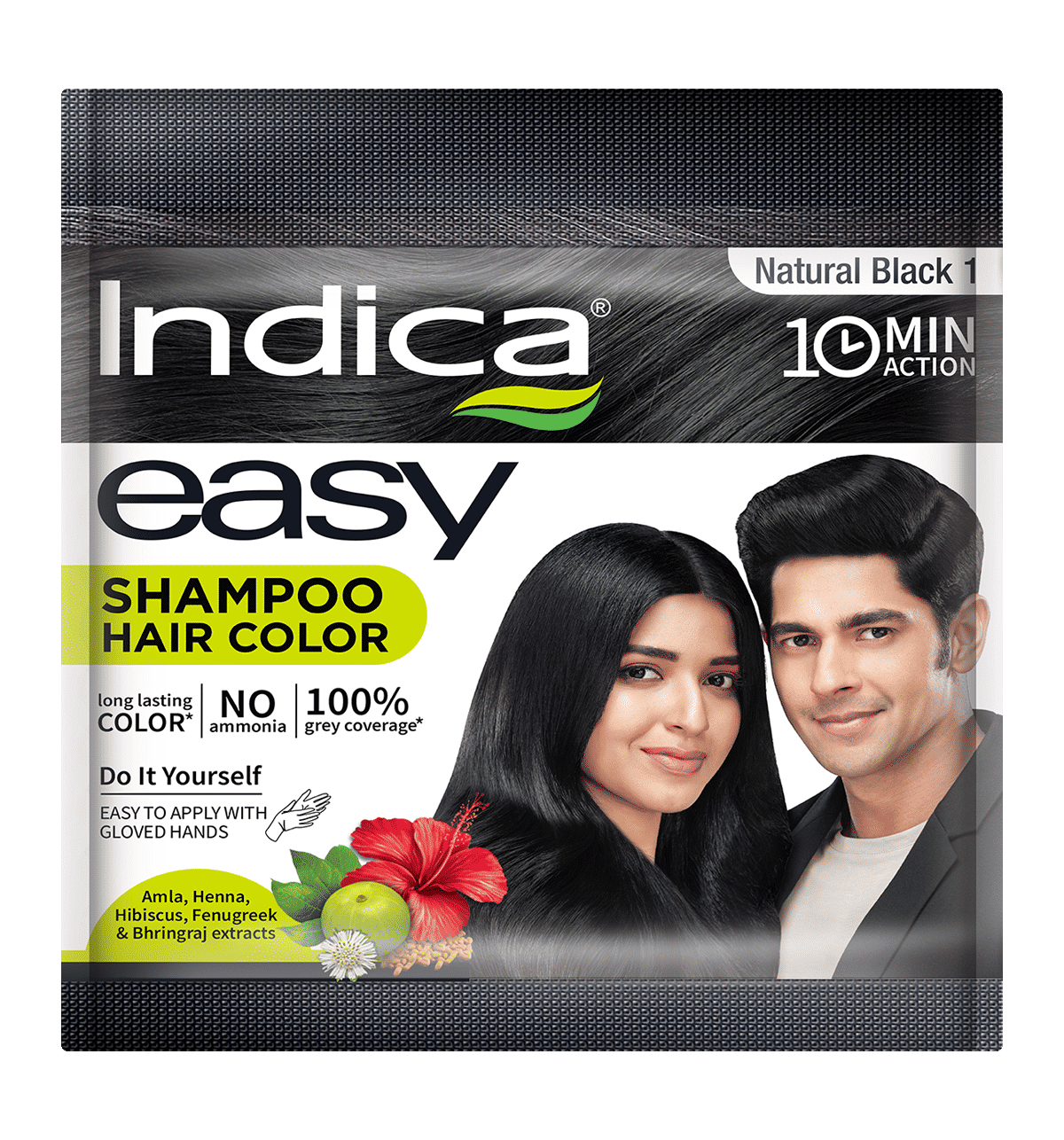 Buy Indica Easy Hair Color (Natural Black) Online (25 ml) At Best Price