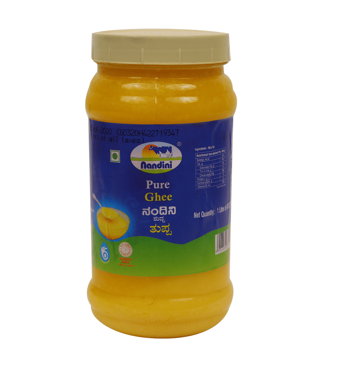 Buy Nandini Nandini Pure Cow Ghee Jar 1 L Online At Rs. 650 | Instant ...