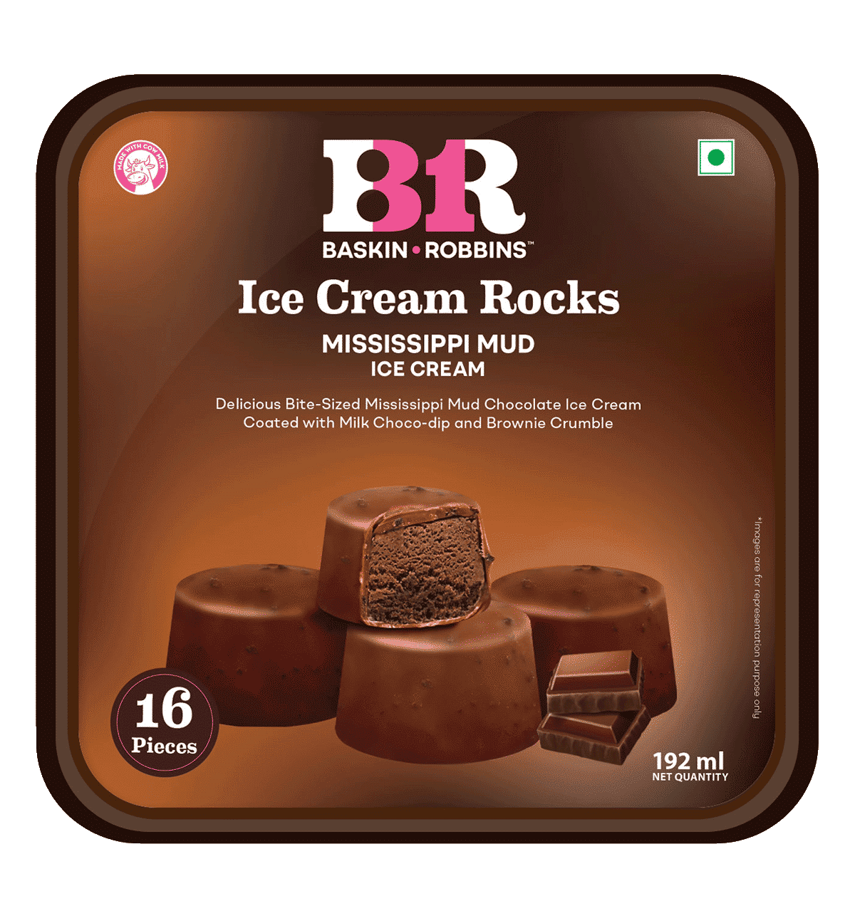 Buy Baskin Robbins Baskin Robbins Ice Cream Rocks Mississippi Mud 192 ...