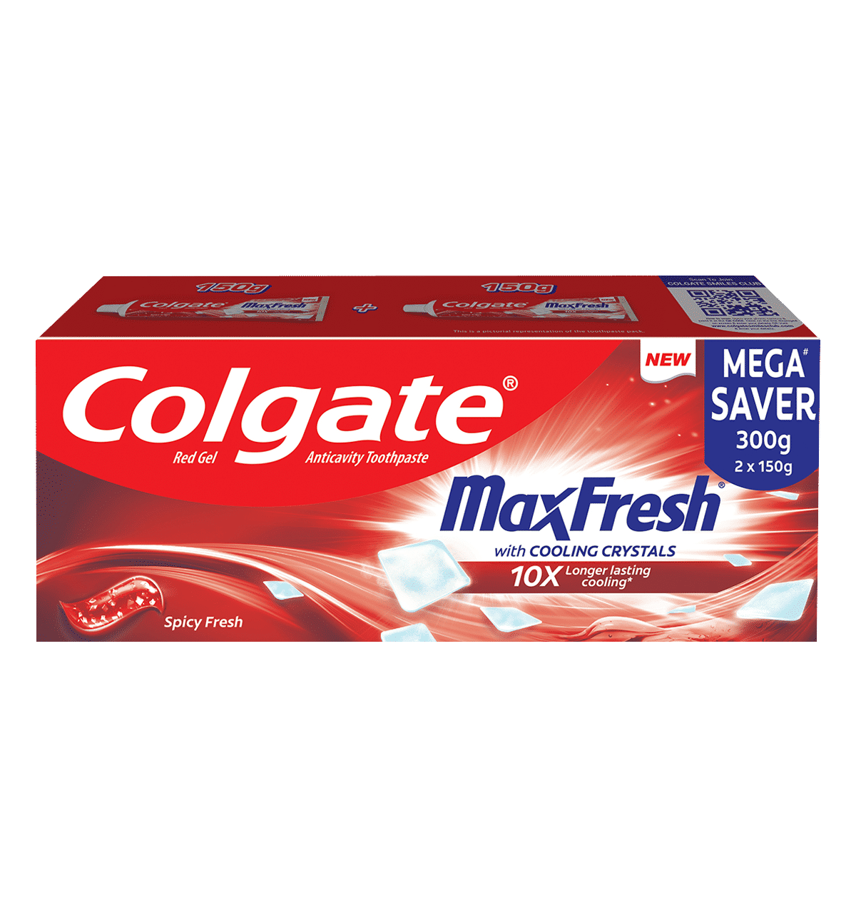 Buy Colgate Colgate Max Fresh Red Gel Toothpaste 2 pieces Online At Rs ...