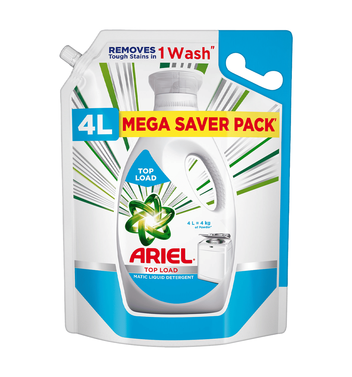 Buy Ariel Ariel Matic Top Load Liquid Detergent 4 L Online At Rs. 889 ...