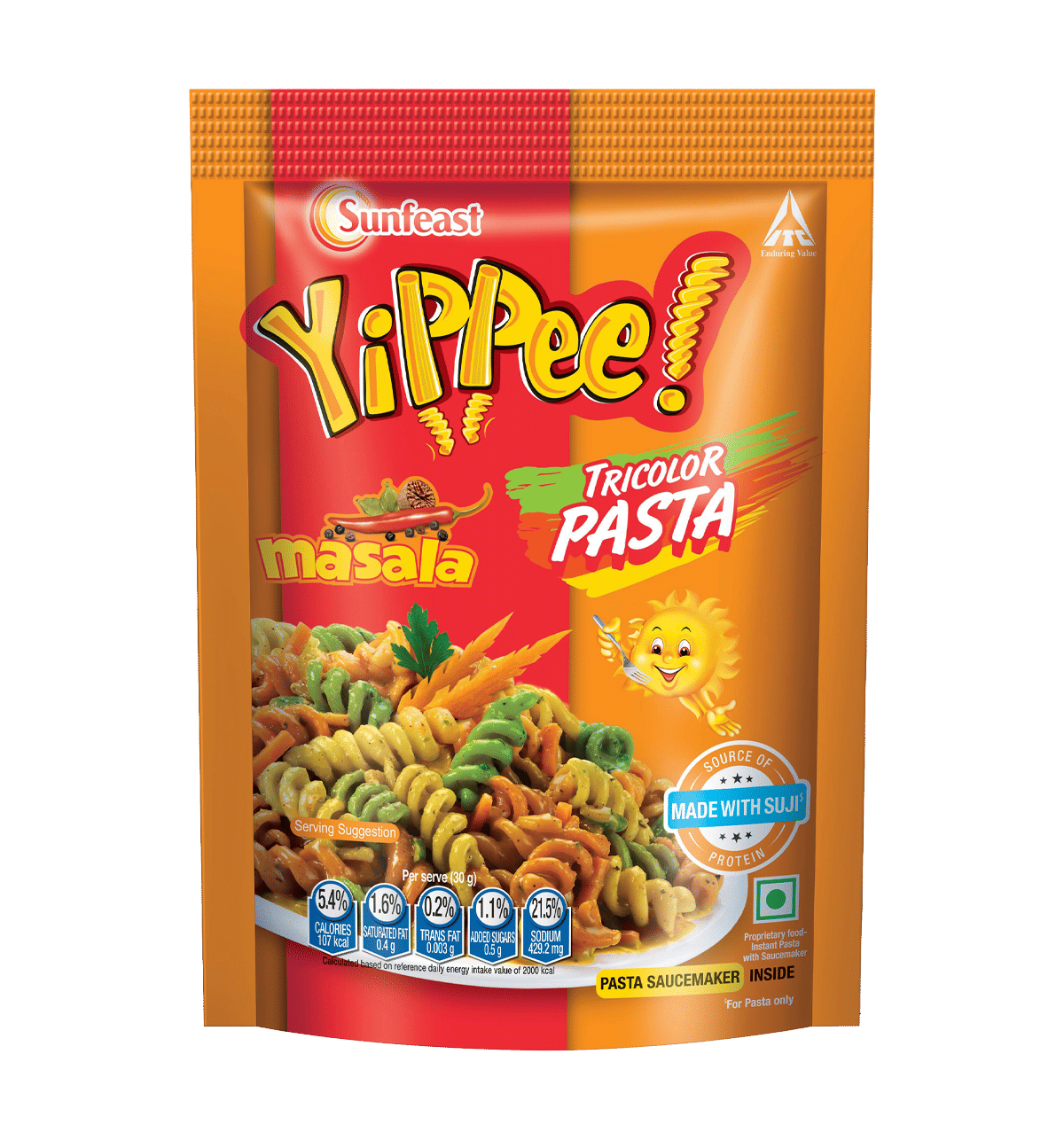 Buy Sunfeast Yippee Sunfeast Yippee Tricolor Pasta Masala 65 g Online ...