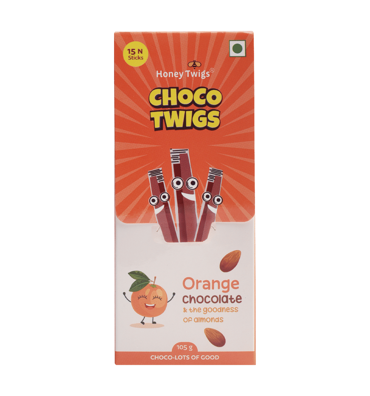 Buy CHOCO TWIGS CHOCO TWIGS: Orange Chocolate 105 g Online At Rs. 299 ...
