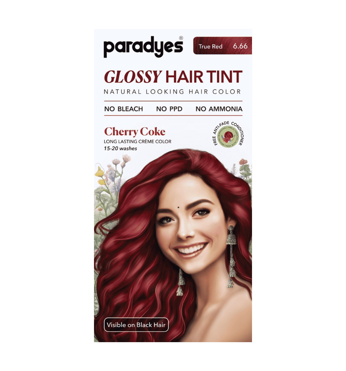 Buy Paradyes Paradyes No Bleach Cherry Coke Hair Tint, For natural ...