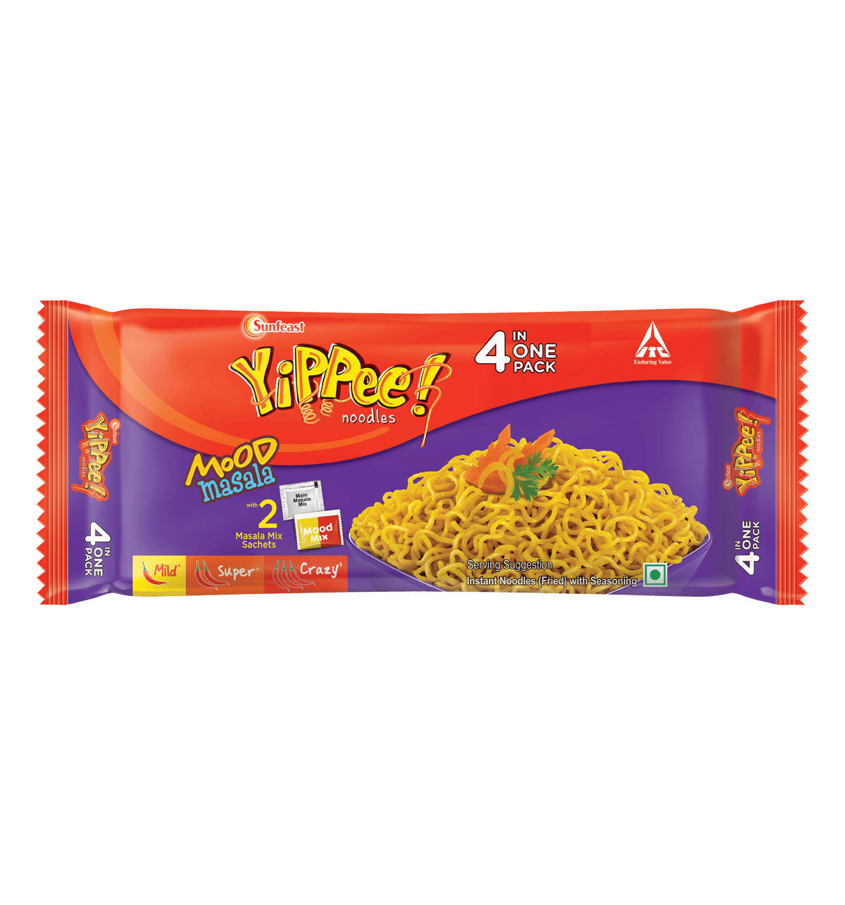 Buy Sunfeast Yippee Sunfeast Yippee Mood Masala Instant Noodles 280 g ...
