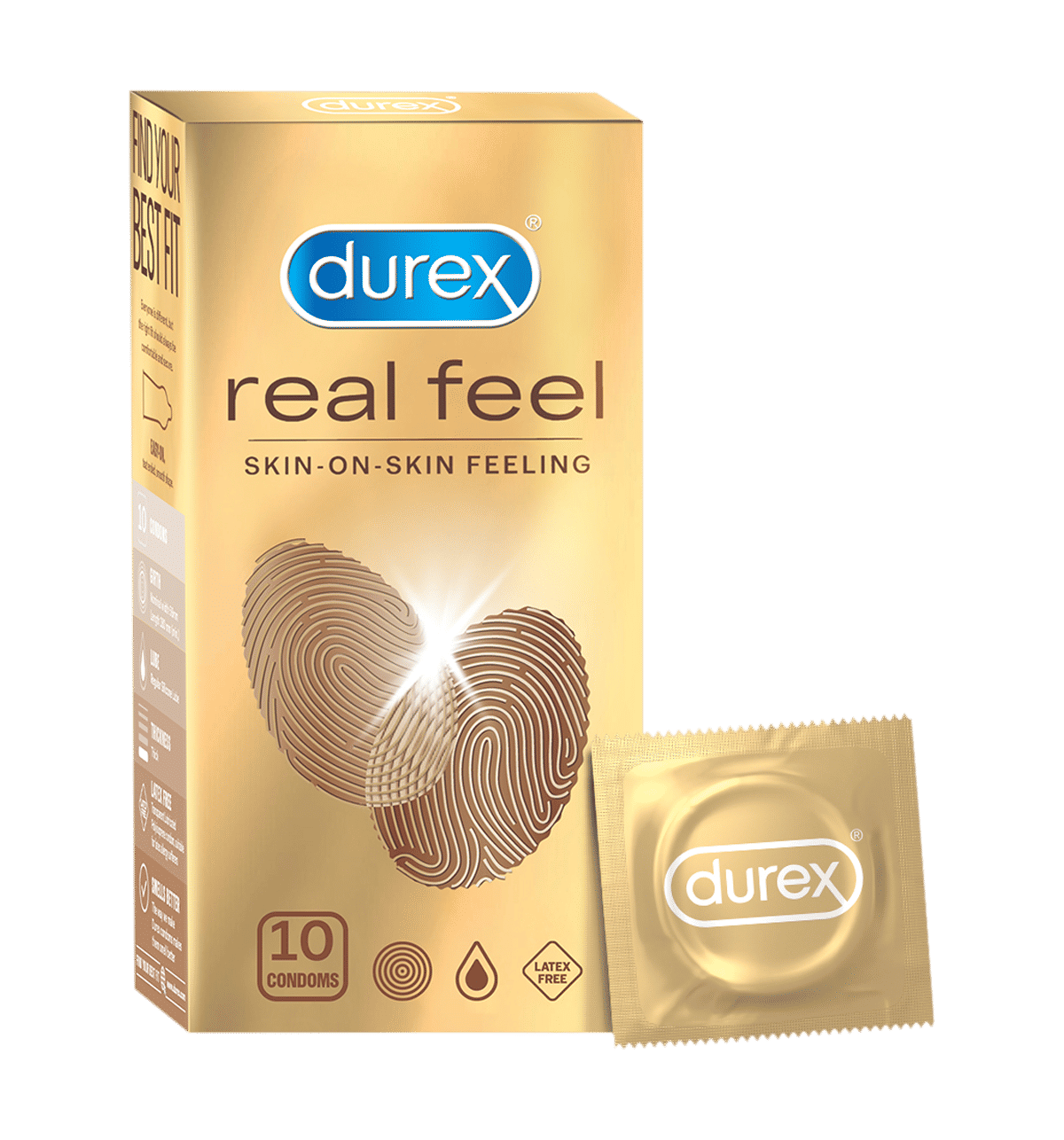 Buy Durex Durex Real Feel Condom - Skin-on-Skin Feel Condoms 3 pieces ...