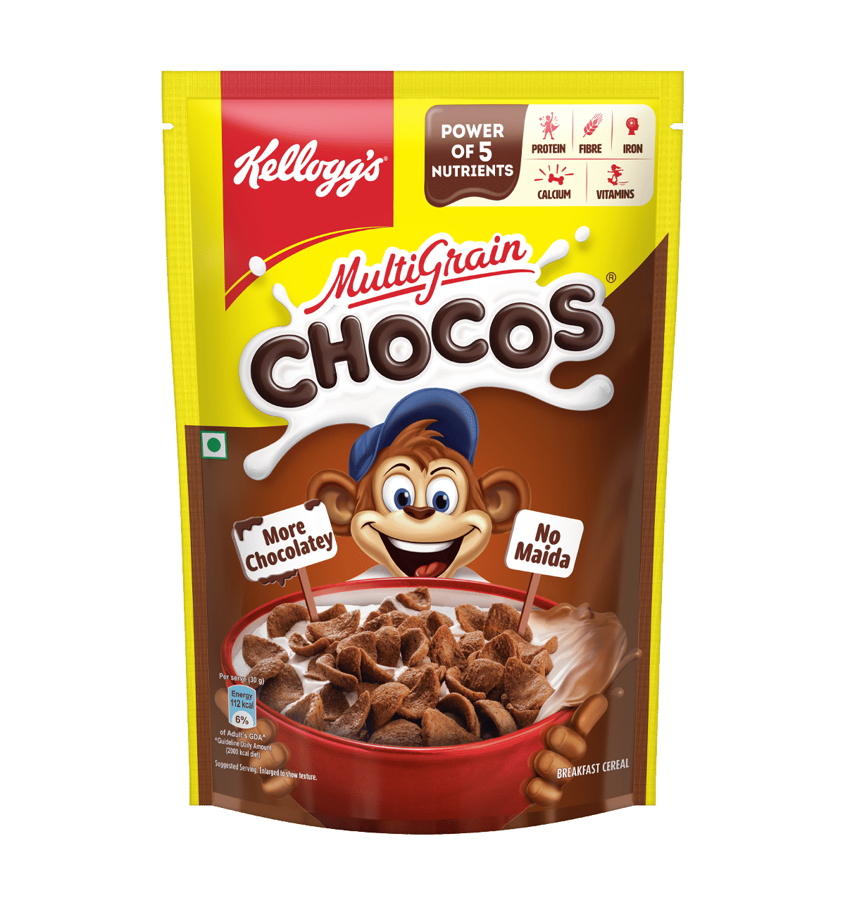 Buy Kellogg S Kellogg S Multigrain Chocos More Chocolatey No Maida 385