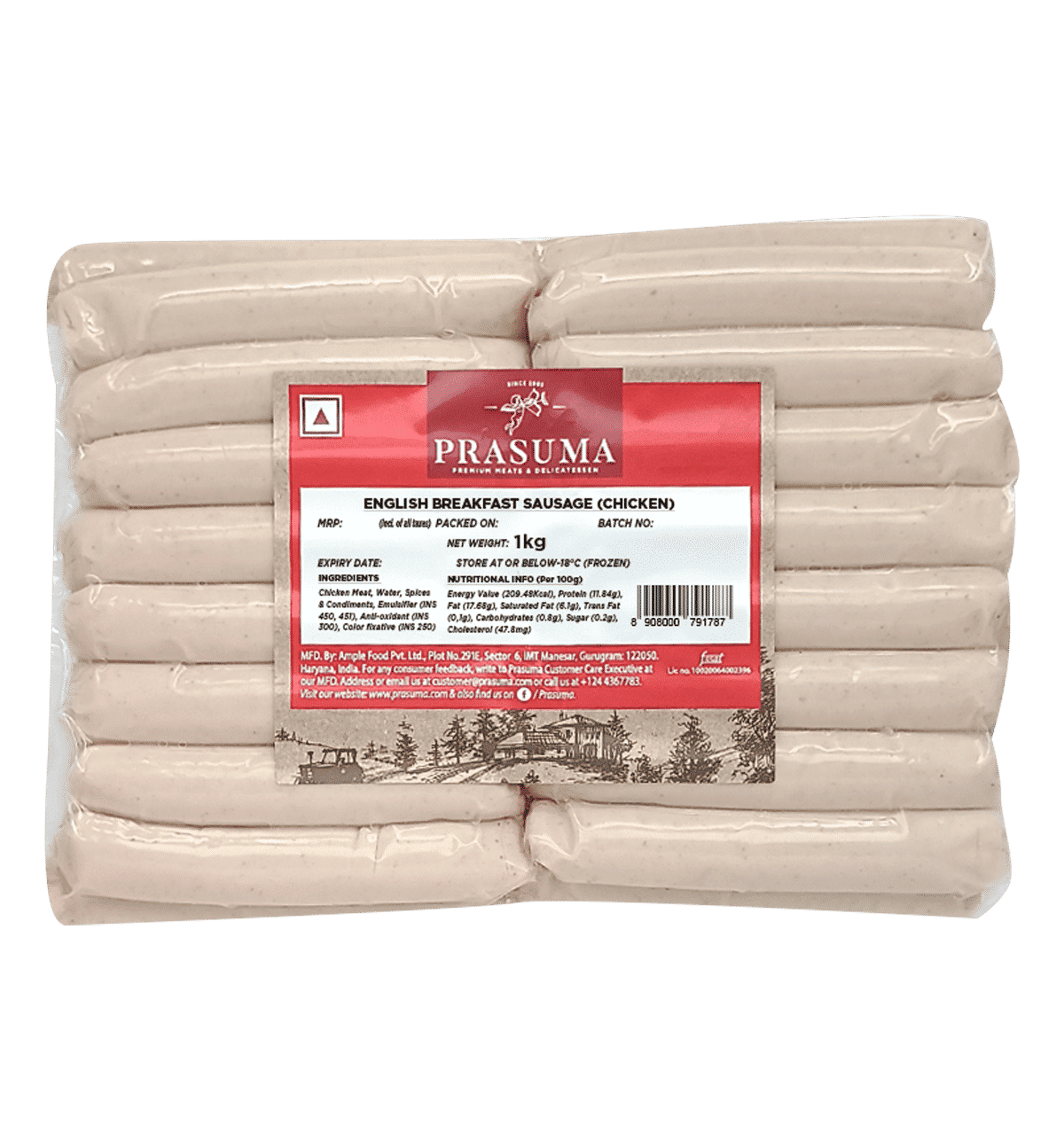 Buy Prasuma Prasuma Chicken Breakfast Sausage Super Saver Pack 1 kg ...