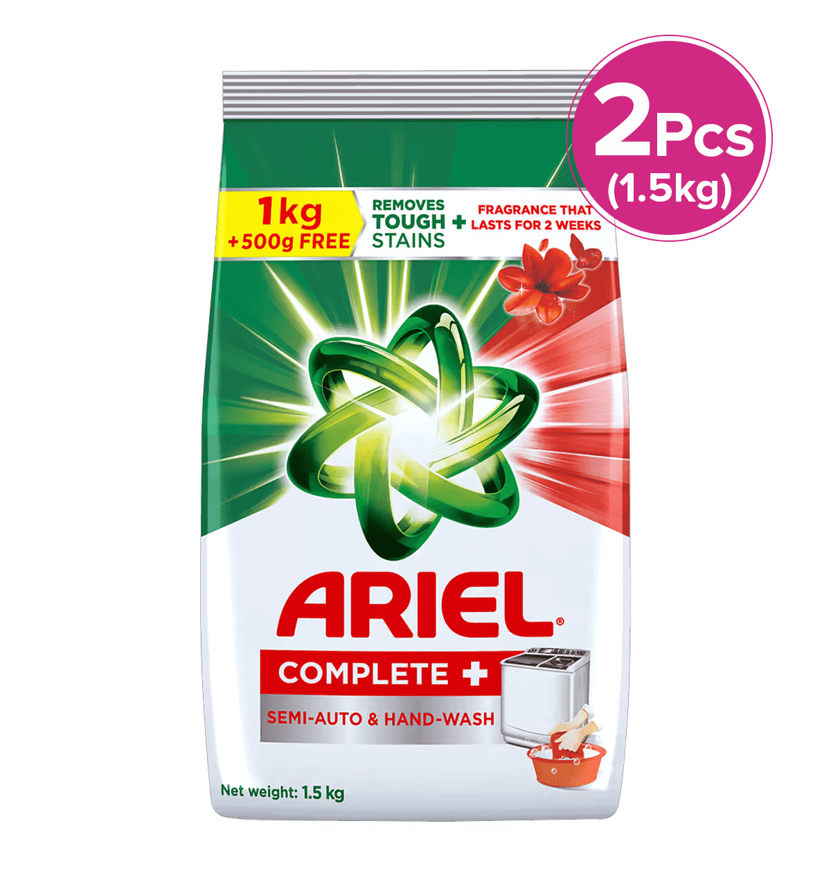 Buy Ariel Ariel Complete Detergent Washing Powder 1 Kg With Free ...
