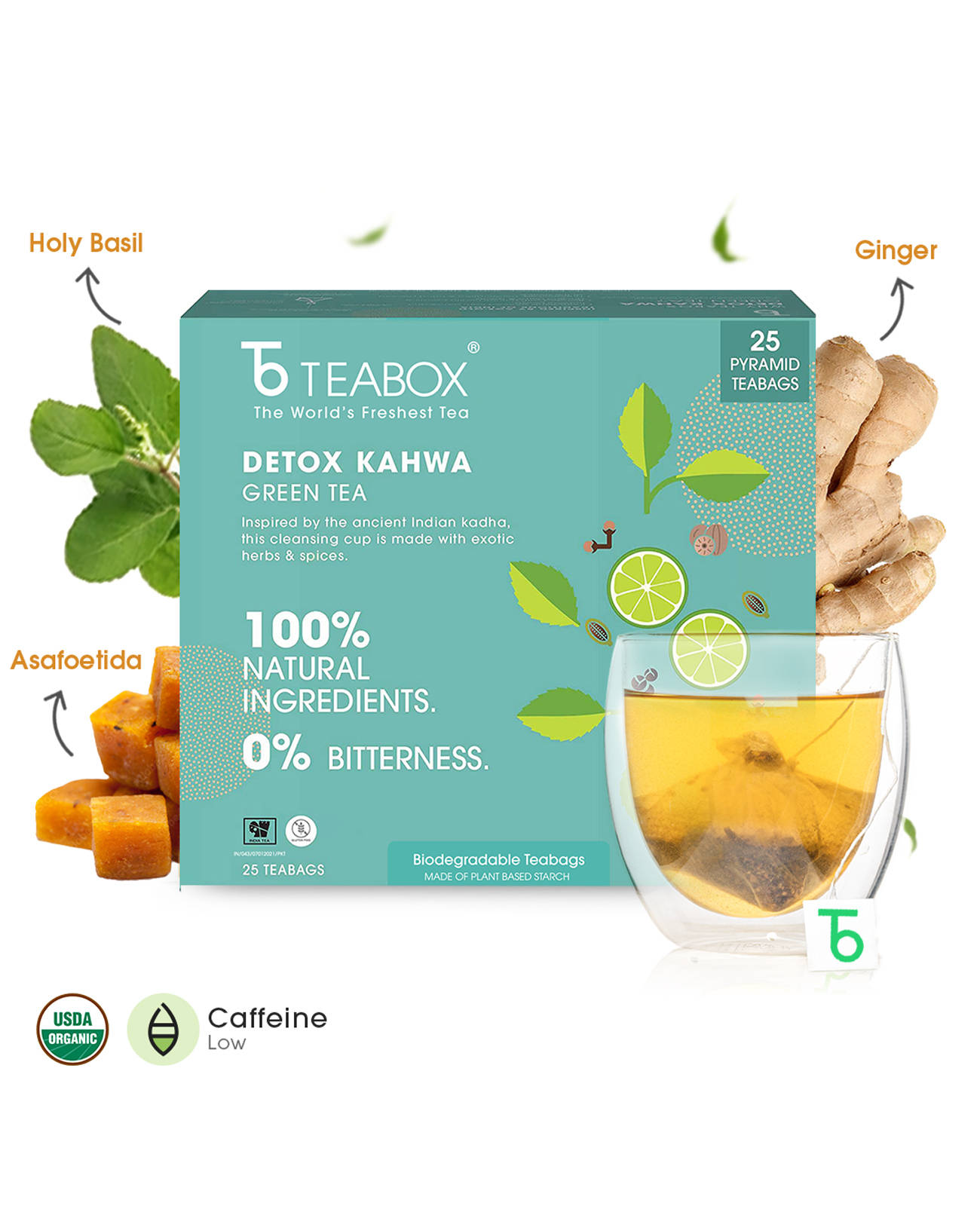 Buy Teabox Teabox Detox Desi Kahwa Darjeeling Green Tea Bags 25 pieces ...