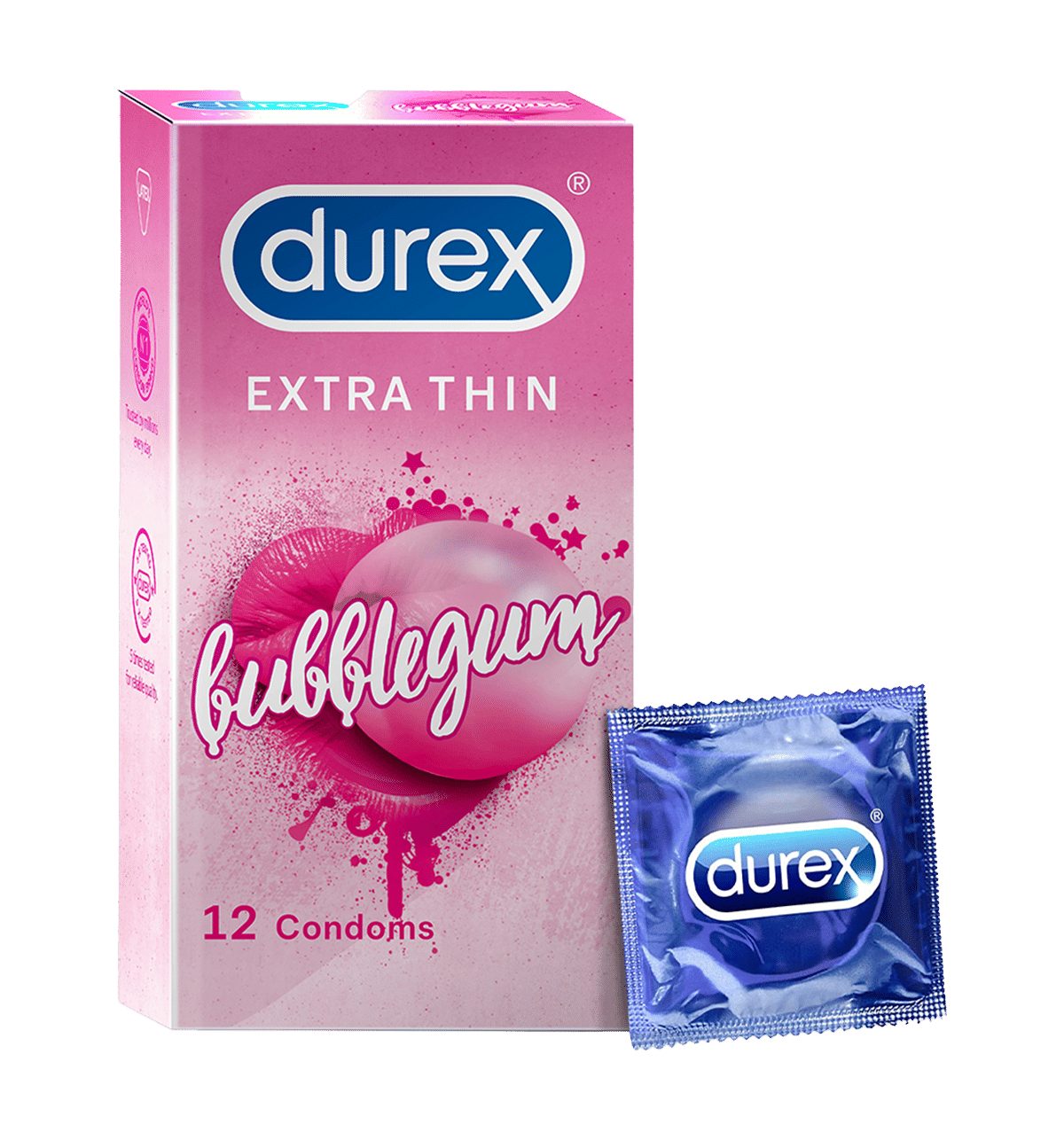 Buy Durex Durex Bubblegum Flavoured Condoms - 12 Count 12 pieces Online ...