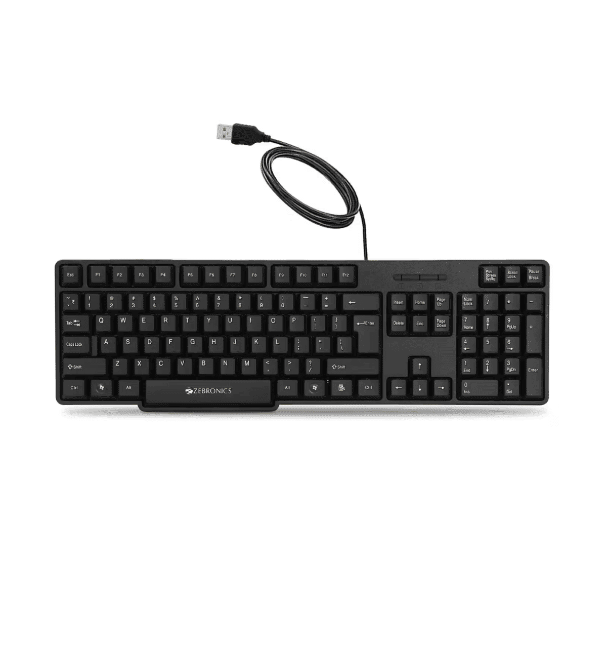 Buy Zebronics Zebronics K20 Zeb-USB Keyboard With Rupee Key, USB ...