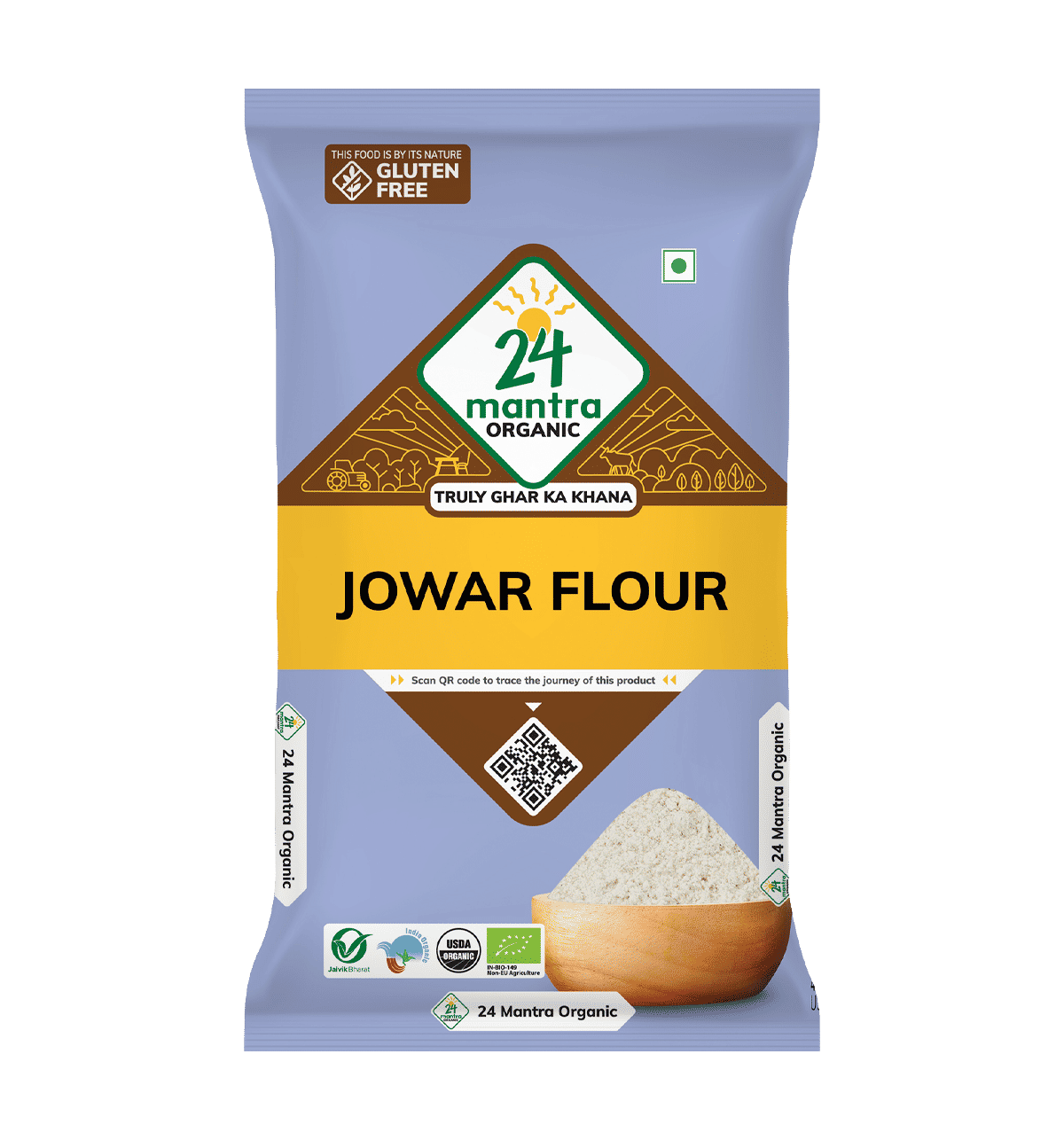 Buy 24 Mantra 24 Mantra Jowar Flour Sorghum Flour Jonna 2 pieces Online ...