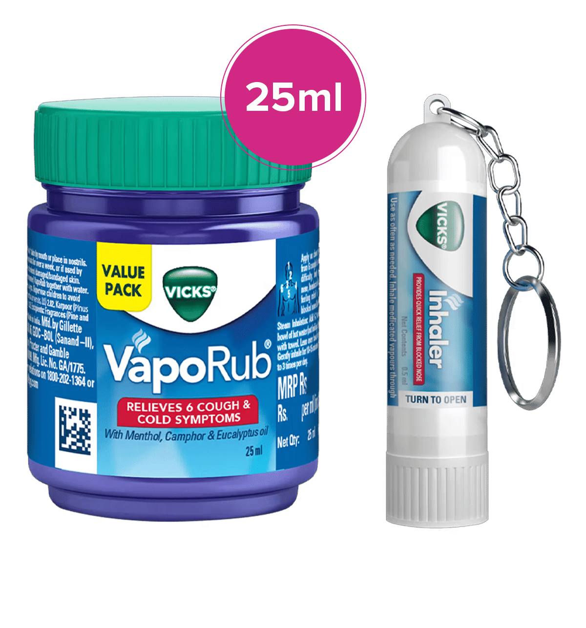Buy Vicks Vaporub Balm & Vicks Inhaler Key Chain Online (1 combo) At ...