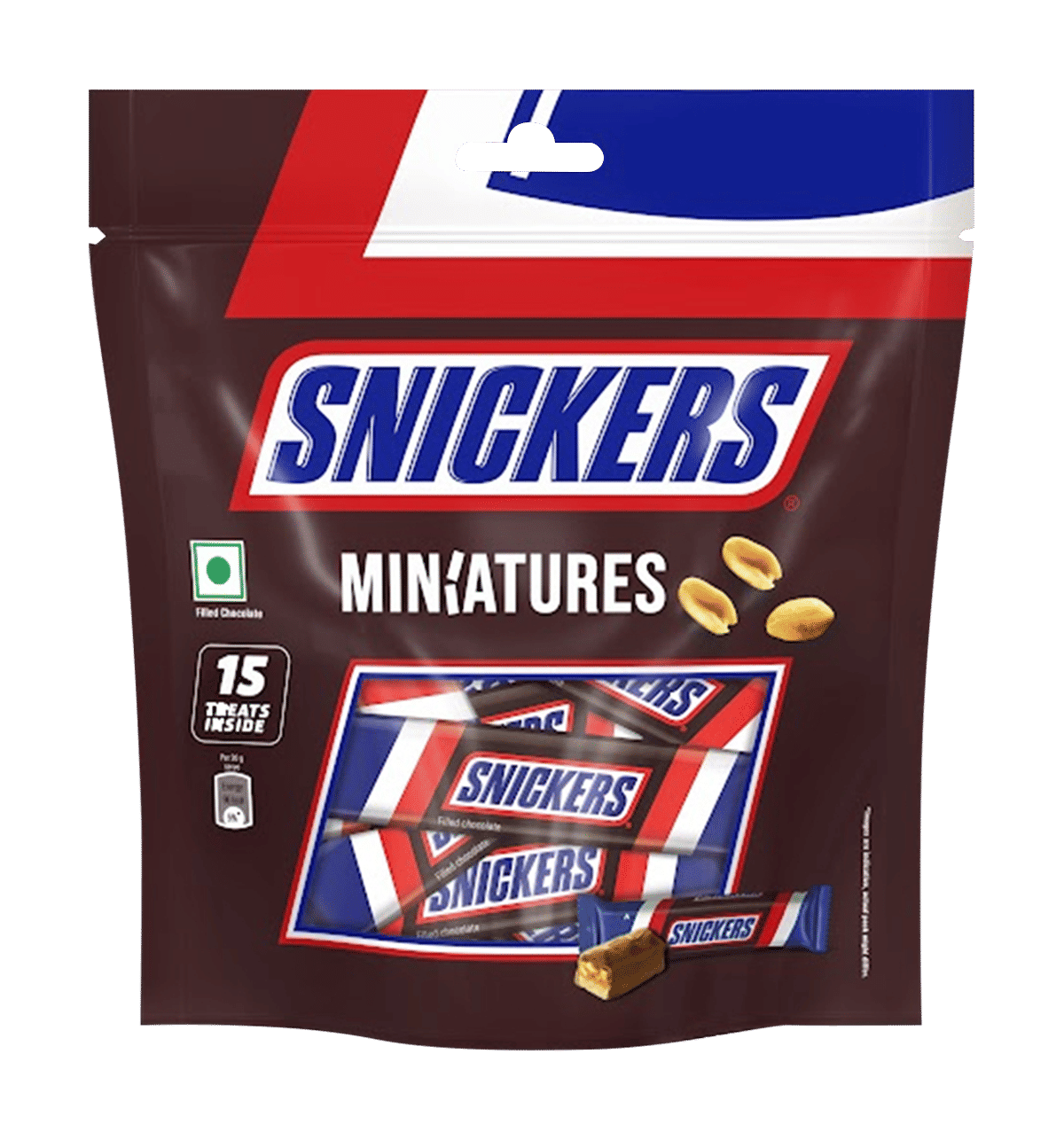 Buy Snickers Snickers Miniatures Peanut Filled Chocolate Pack 2 pieces ...