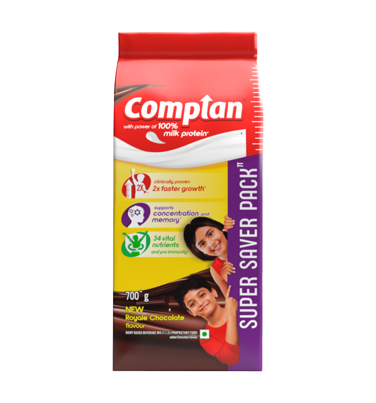 Buy Complan Nutrition Drink Powder for Children, Royale Chocolate Flavour Online (700 g) At Best ...