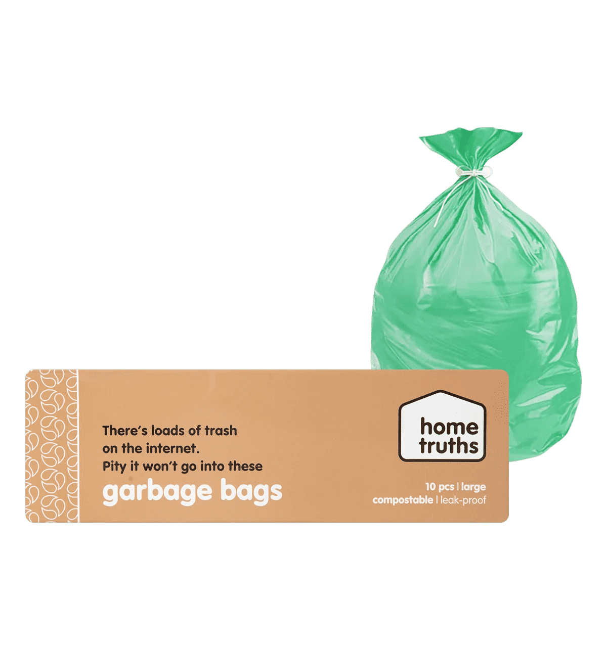 Buy Home Truths Home Truths Compostable Garbage Bags Large 10Pc Pack 20 ...