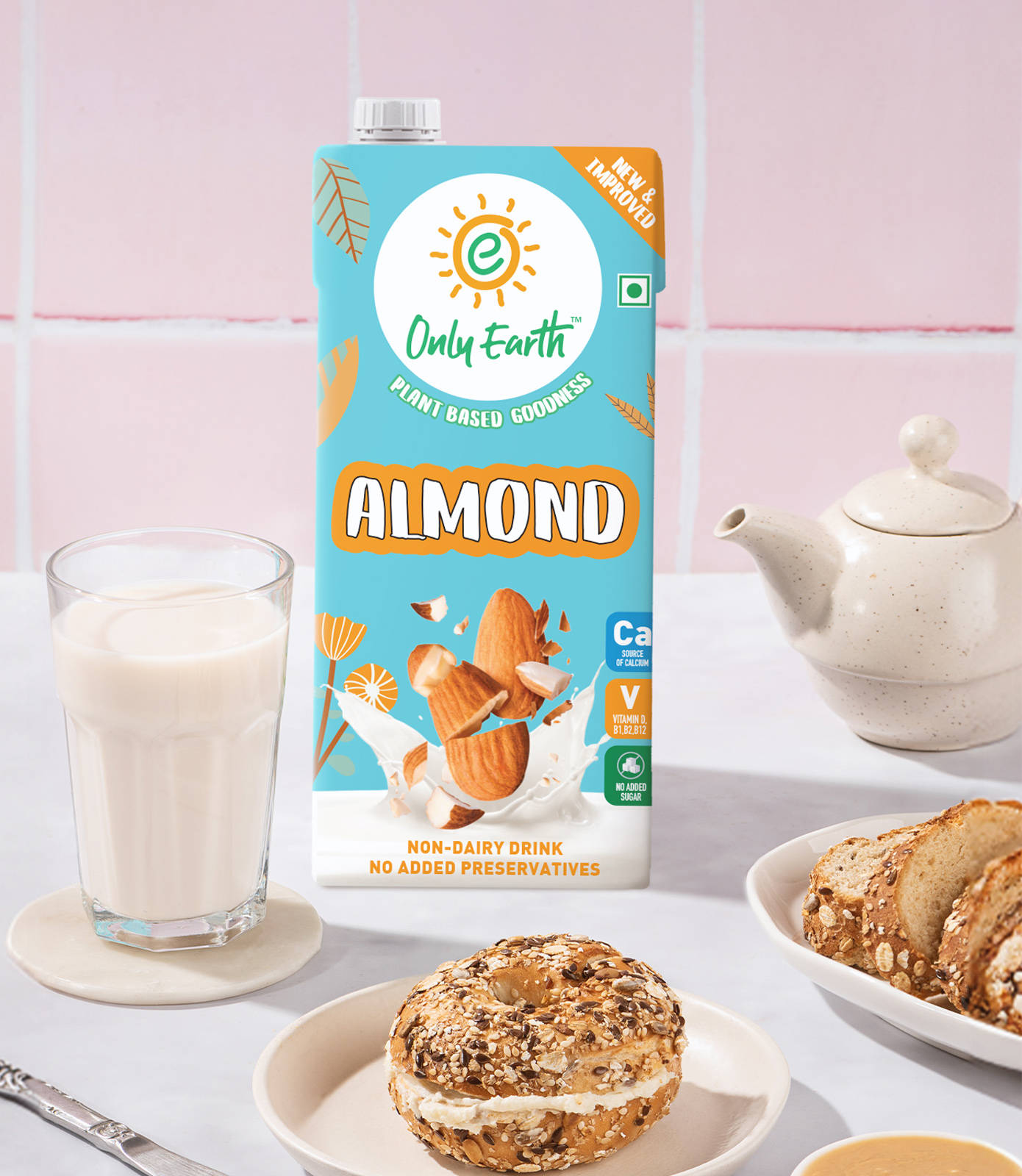 Buy Only Earth Only Earth Almond Milk Pack 2 pieces Online At Rs. 590 ...