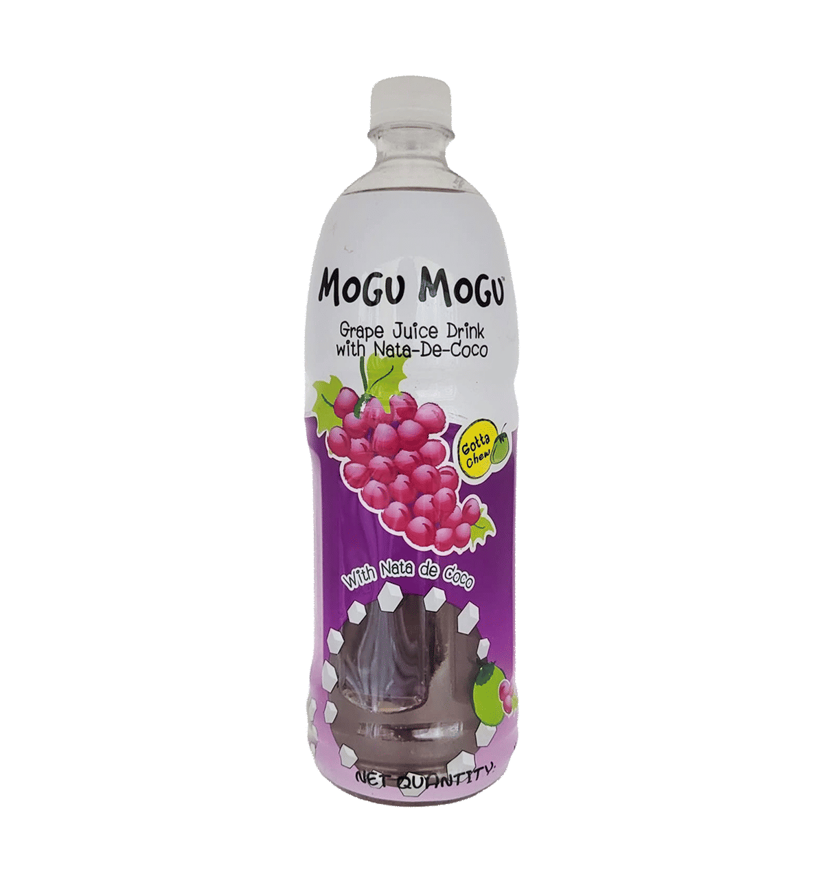 Buy Mogu Mogu Mogu Mogu Grape Juice 25% with Nata De Coco 1 L Online At Rs. 200 | Instant Delivery