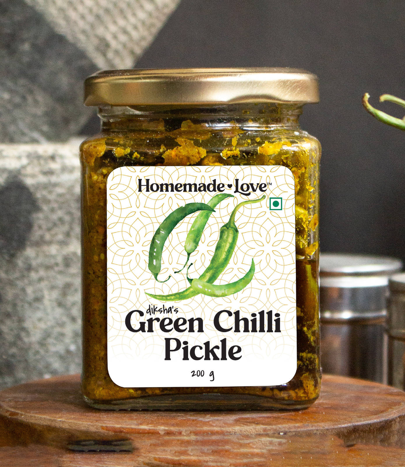 Buy Homemade Love Homemade Love Green Chilli Pickle Bottle 200 g Online ...