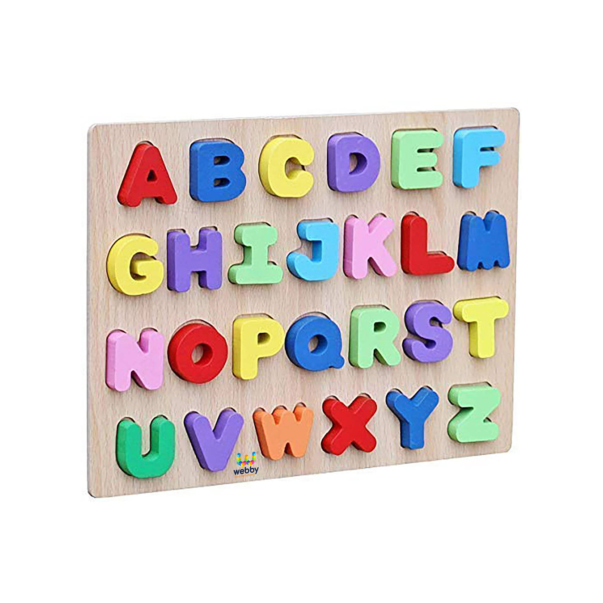 Buy Webby Webby Wooden Capital Alphabets Letters Learning Educational ...