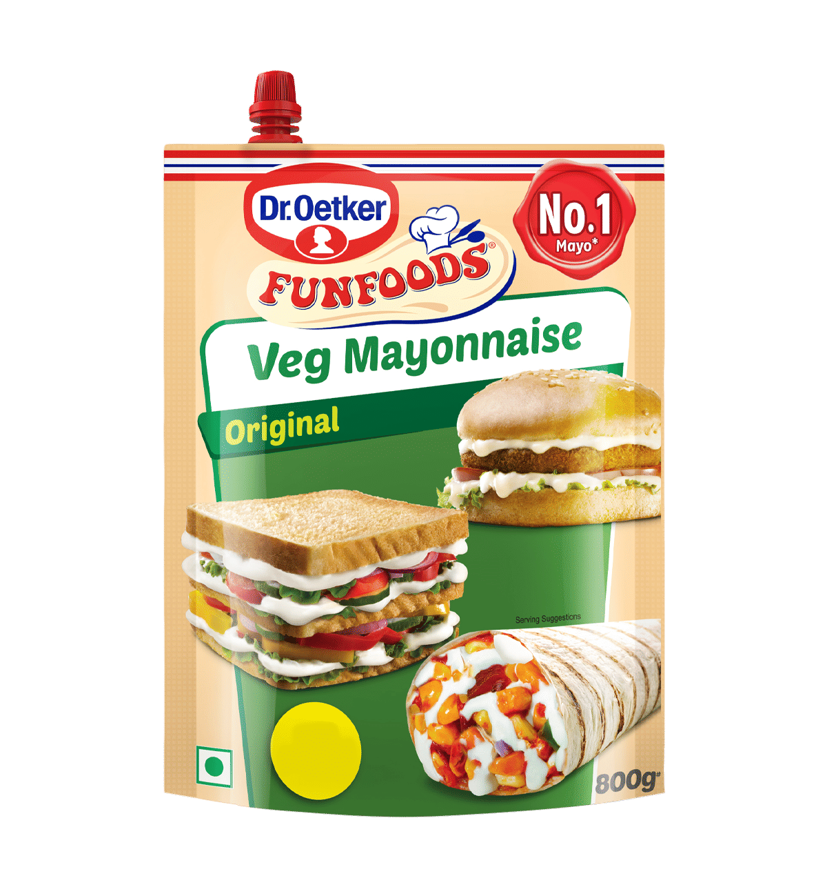 Buy Funfoods Funfoods Dr Oetker Veg Mayo Original 800 g Online At Rs. 199 | Instant Delivery