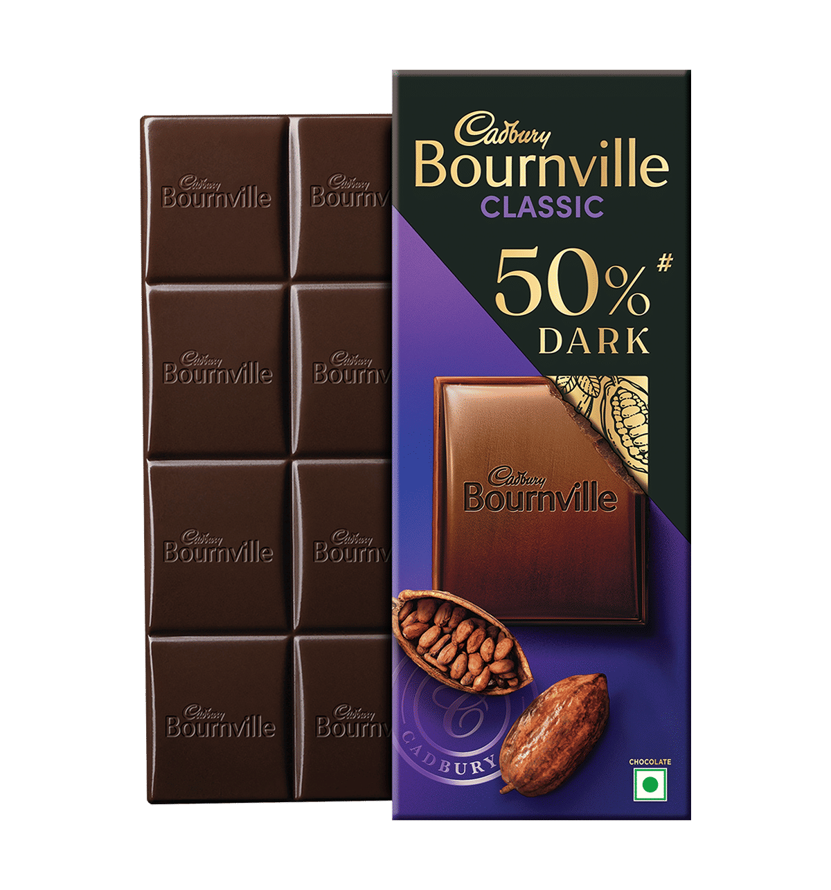 Buy Cadbury Cadbury Bournville Rich Cocoa 50% Dark Chocolate Bar 2 ...