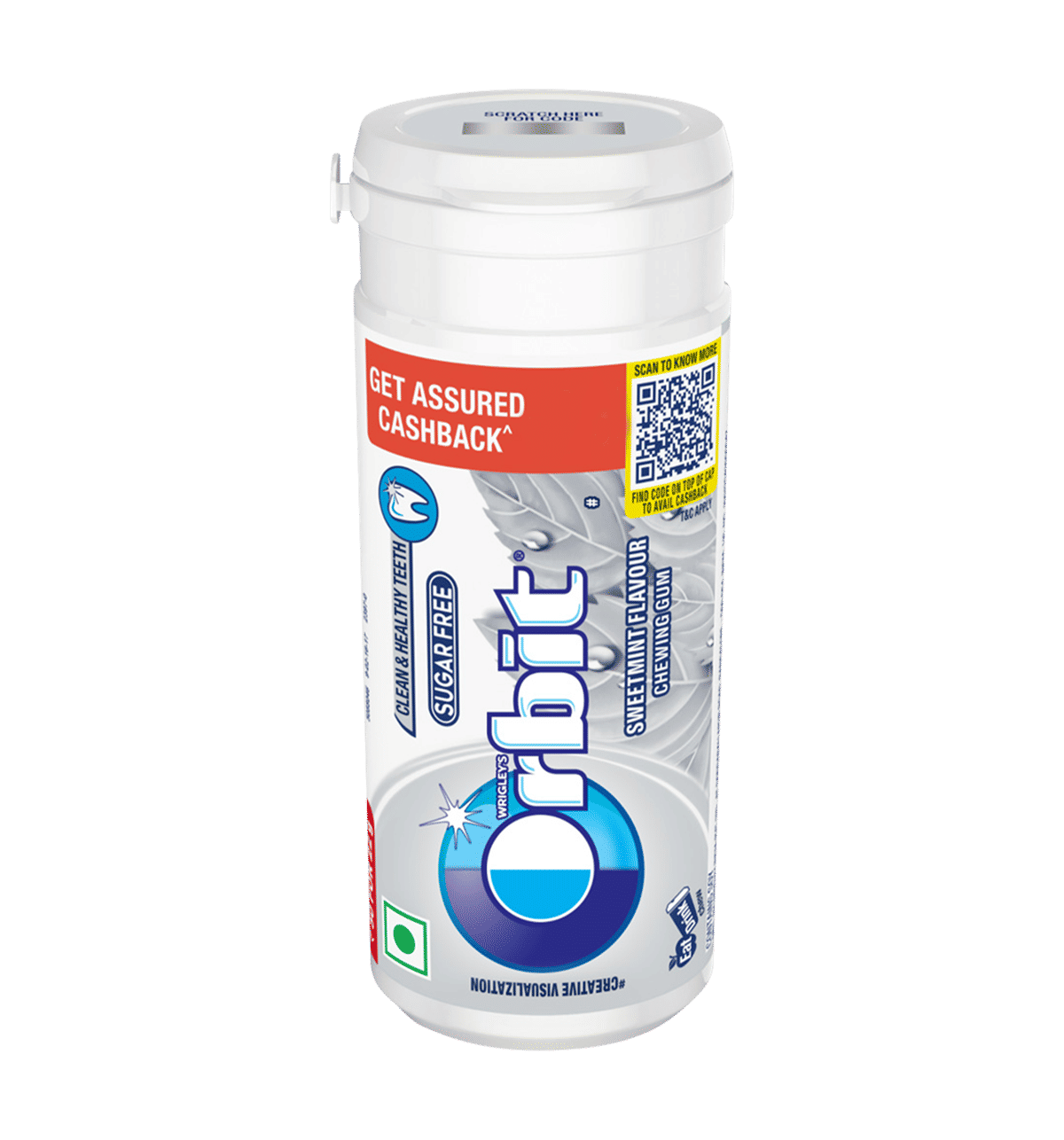 Buy Orbit Orbit Sweetmint Sugarfree Chewing Gum Tube 22 g Online At Rs ...