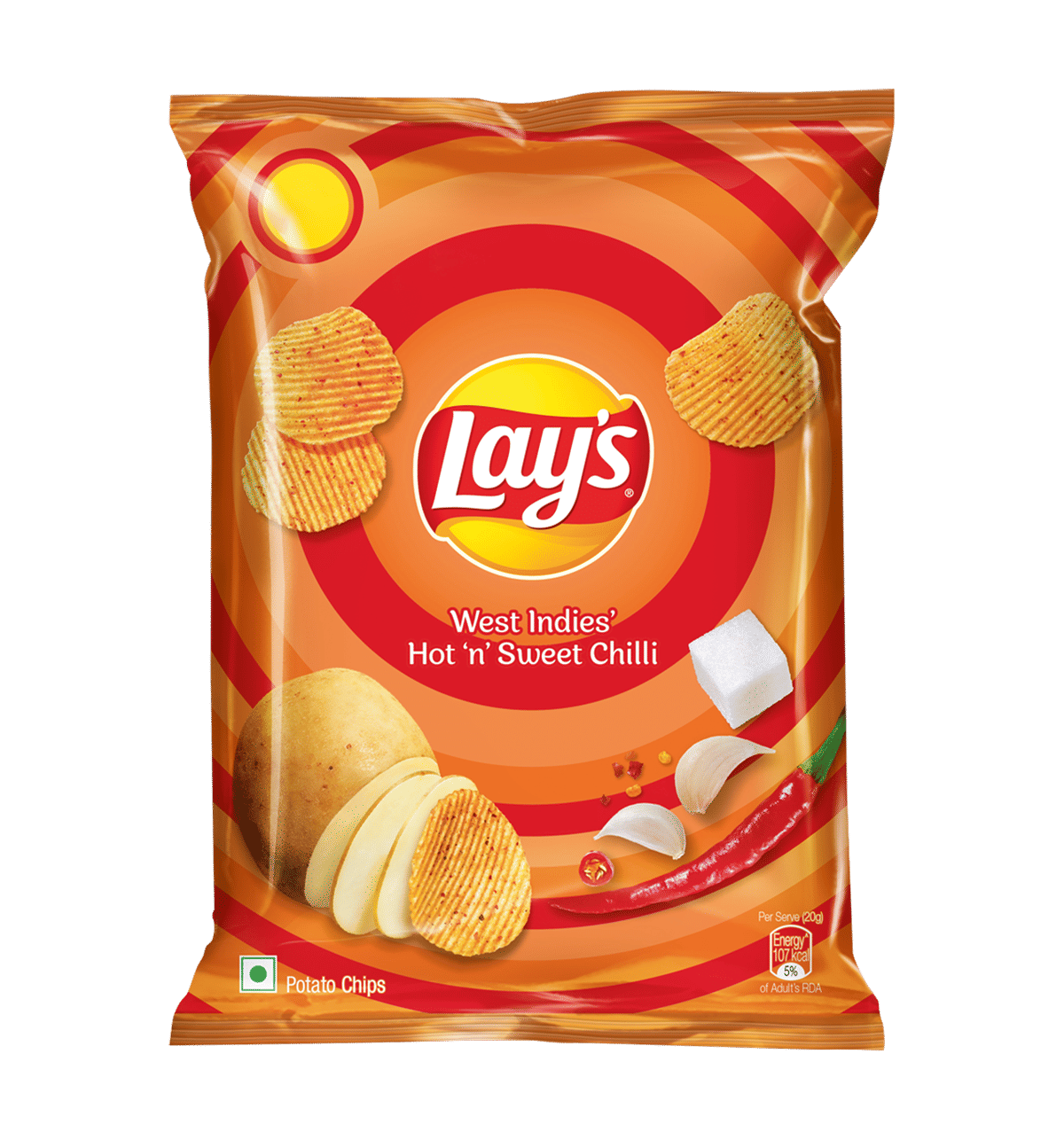 Buy Lay's Lay's Hot N Sweet Chilli Potato Chips 4 pack Online At Rs. 80 ...