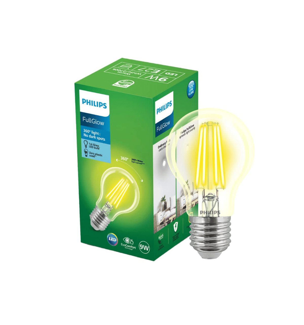 Buy Philips Philips 9 W Round Led Bulb, E27 Base, 2700 Kelvin (Warm ...