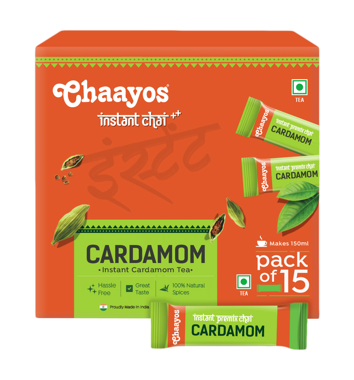 Buy Chaayos Chaayos Instant Tea Premix - Regular Sugar - Cardamom ...