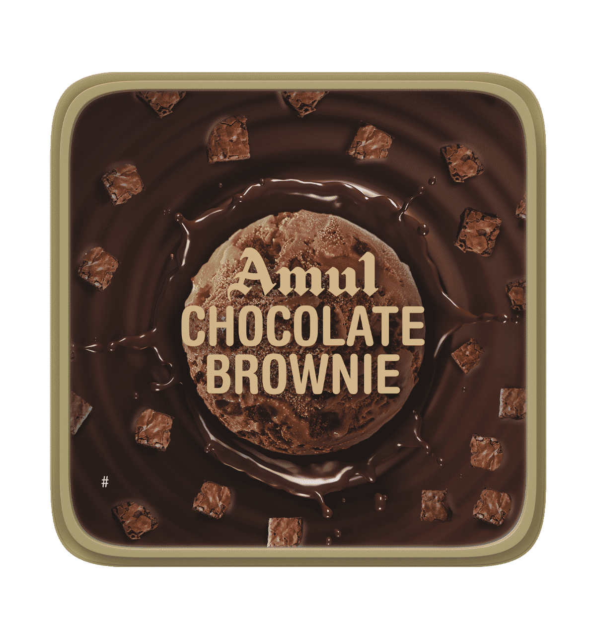 Buy Amul Amul Chocolate Brownie Ice Cream Tub 1 L Online At Rs. 230 ...