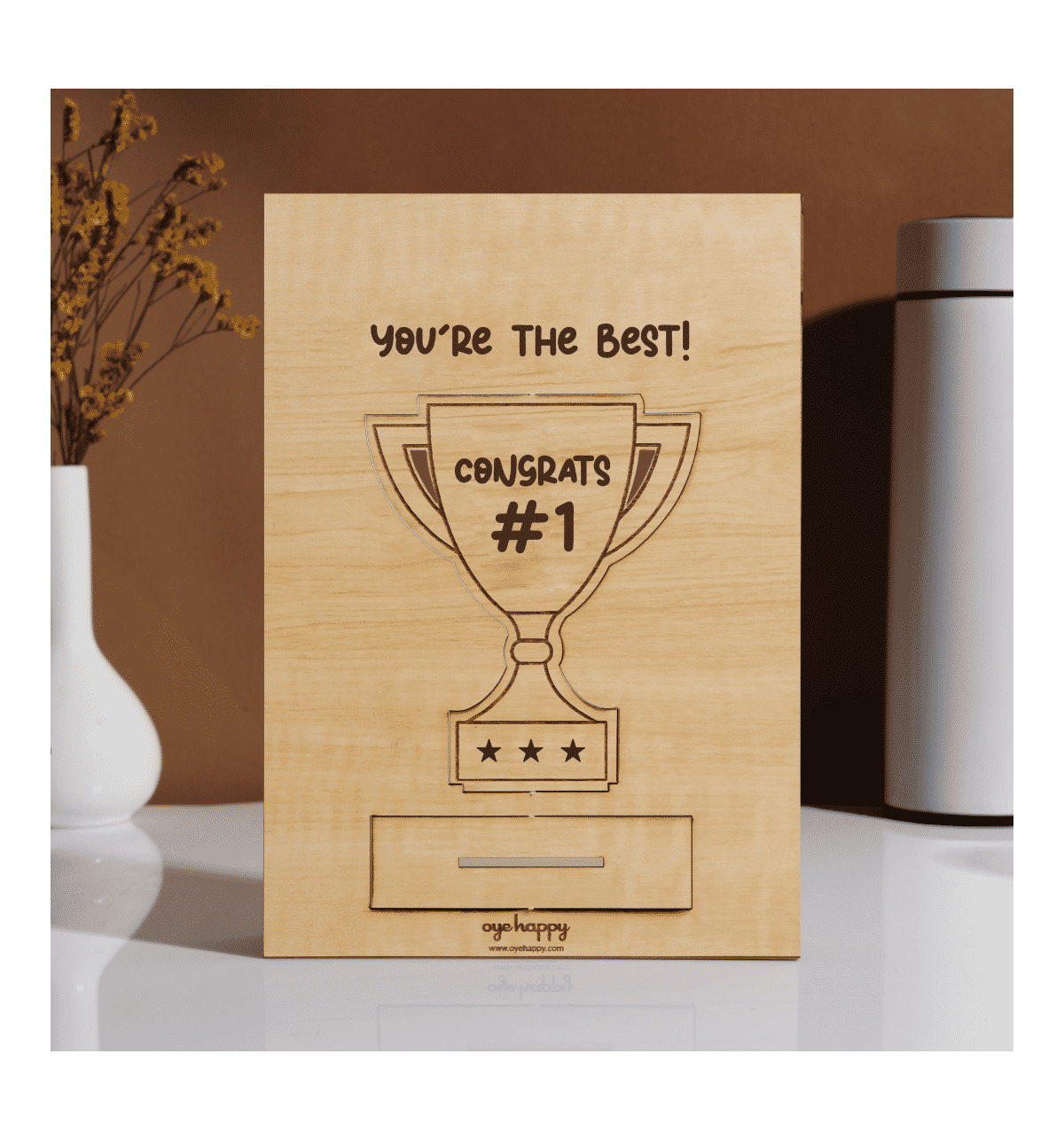 Buy Oye Happy Oye Happy DIY Trophy Tabletop Card 1 Piece Online At Rs ...