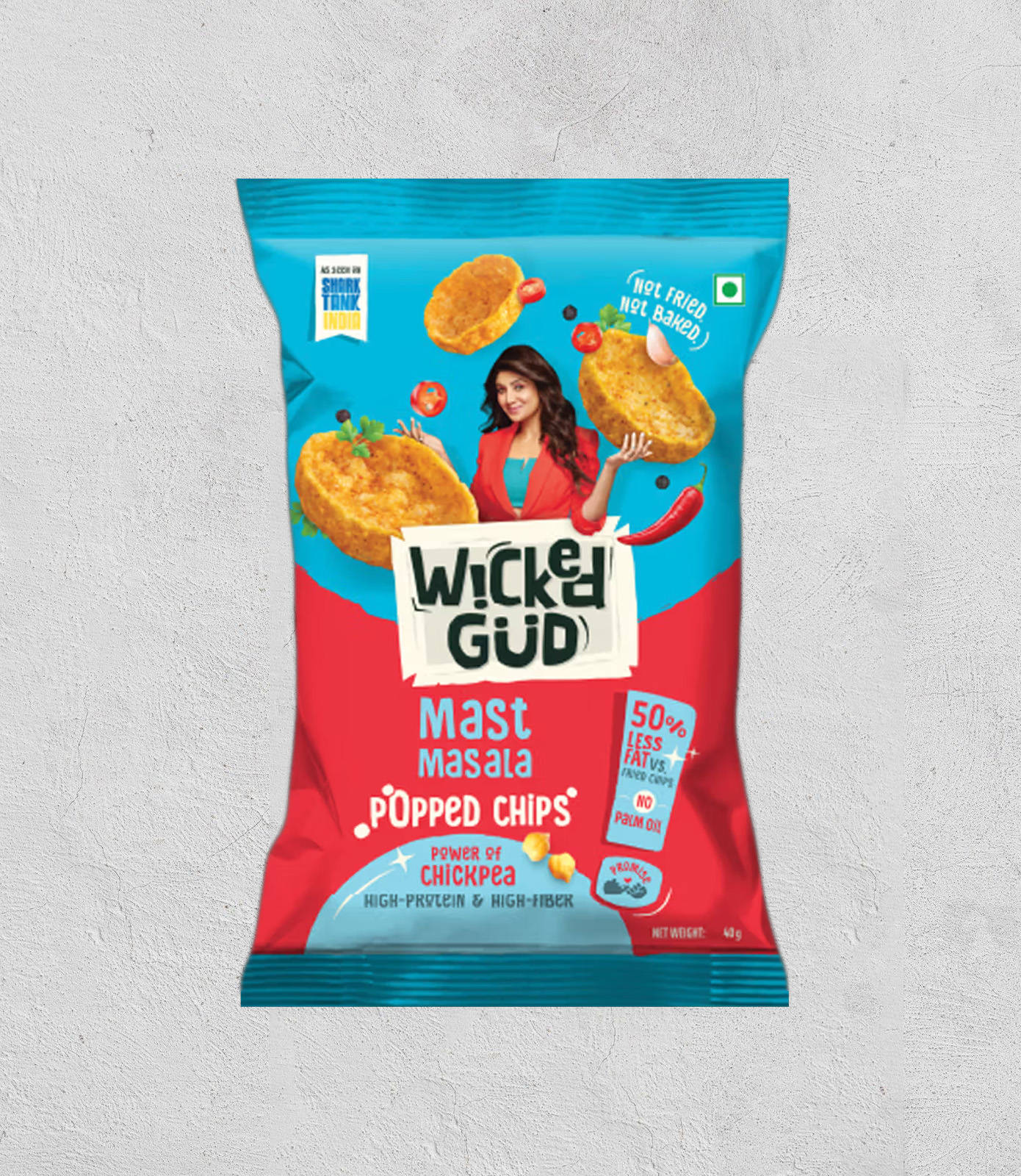 Buy WickedGud Chickpea Mast masala Popped Chips Online (40 g) At Best Price