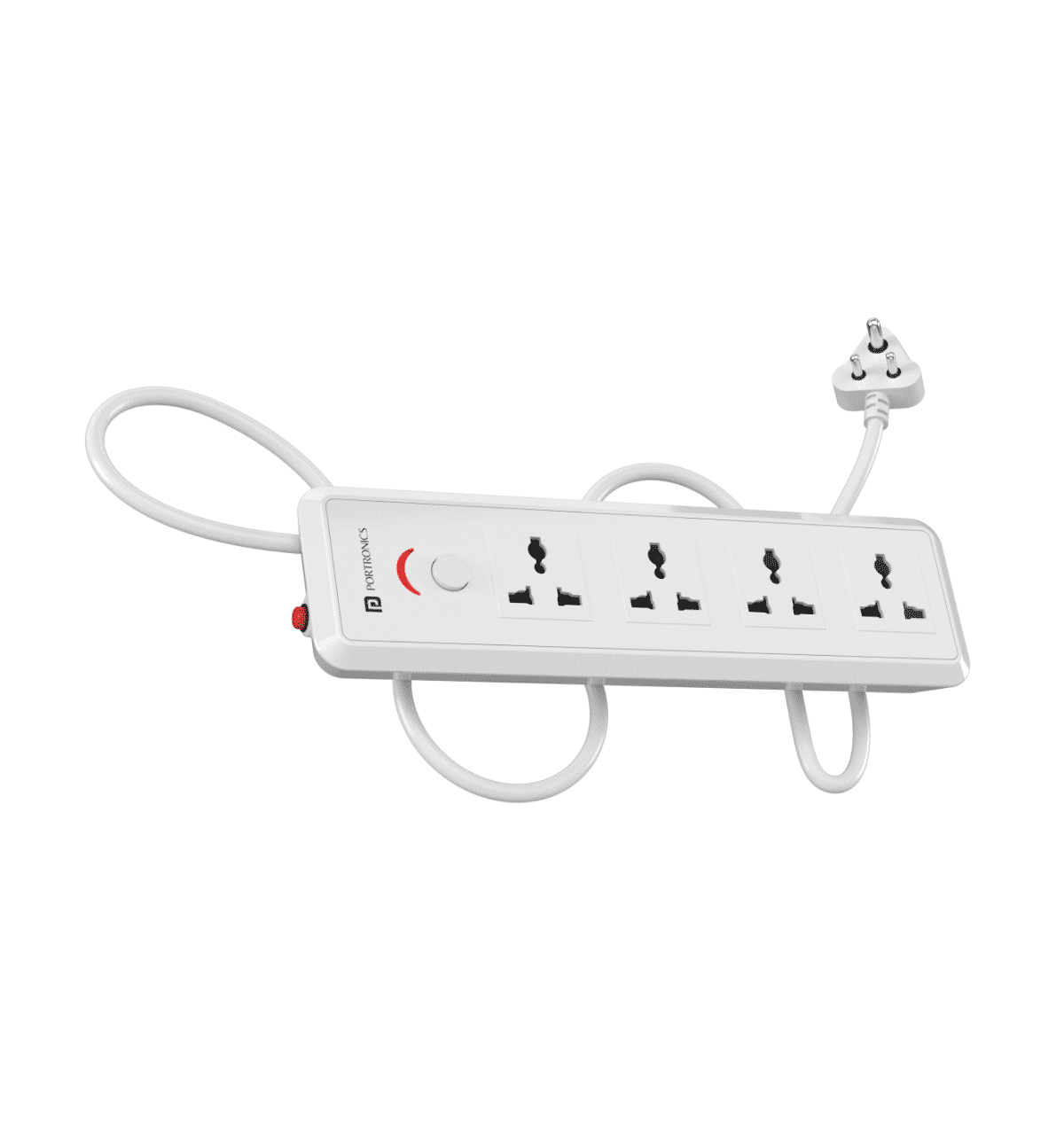 Buy Portronics Power Plate 11 Extension Board, 4 Sockets, 1500W, 2m ...