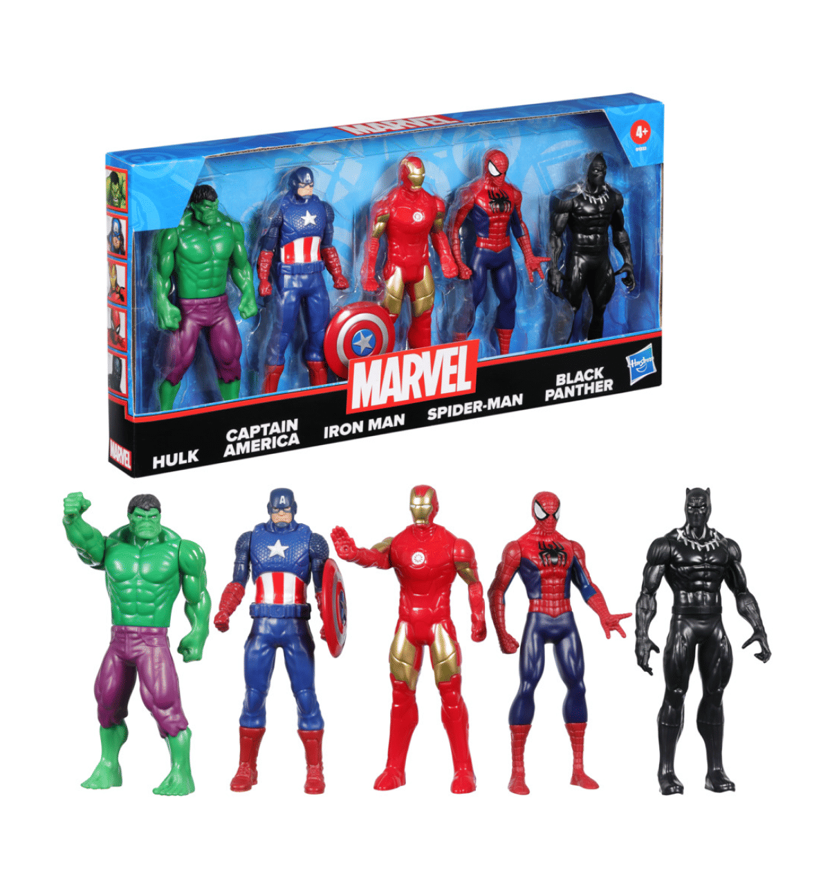 Buy Marvel Marvel 6 Inch Hulk, Captain America, Iron Man, Spider-Man ...