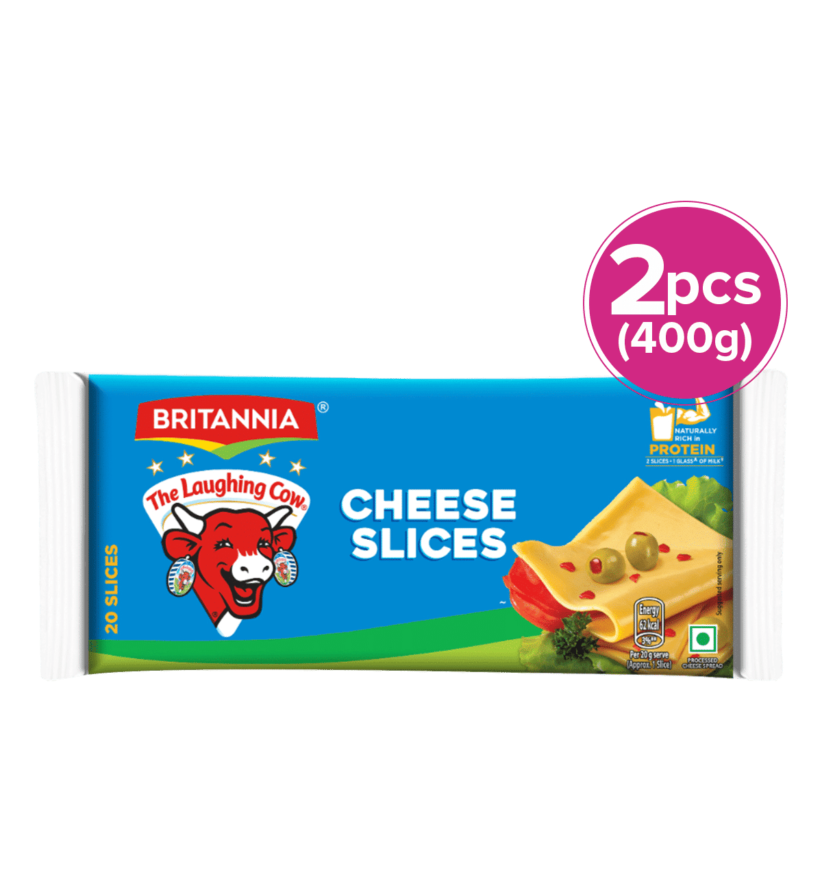 Buy Britannia Britannia Cheese Slices Pack 2 pieces Online At Rs. 858 ...