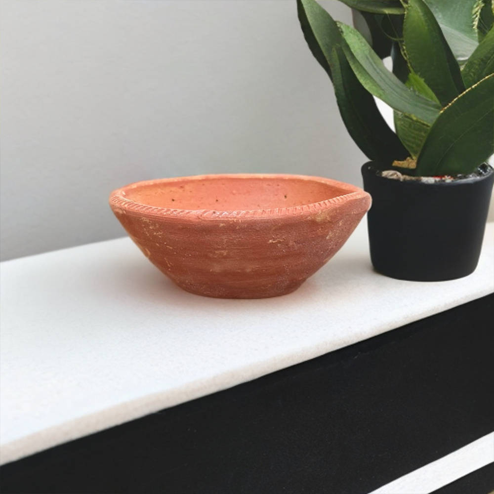 Buy Diacraft Diacraft Handmade Plain Akhand Diya for pooja (Pack of 1 ...