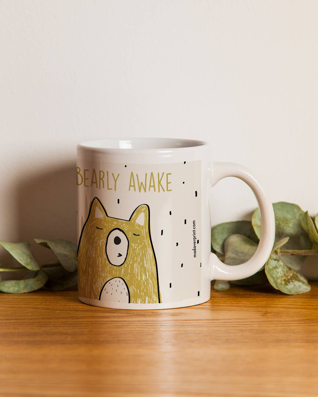 Buy Mad Over Print Mad Over Print 300 ml Ceramic Bearly Awake Coffee ...