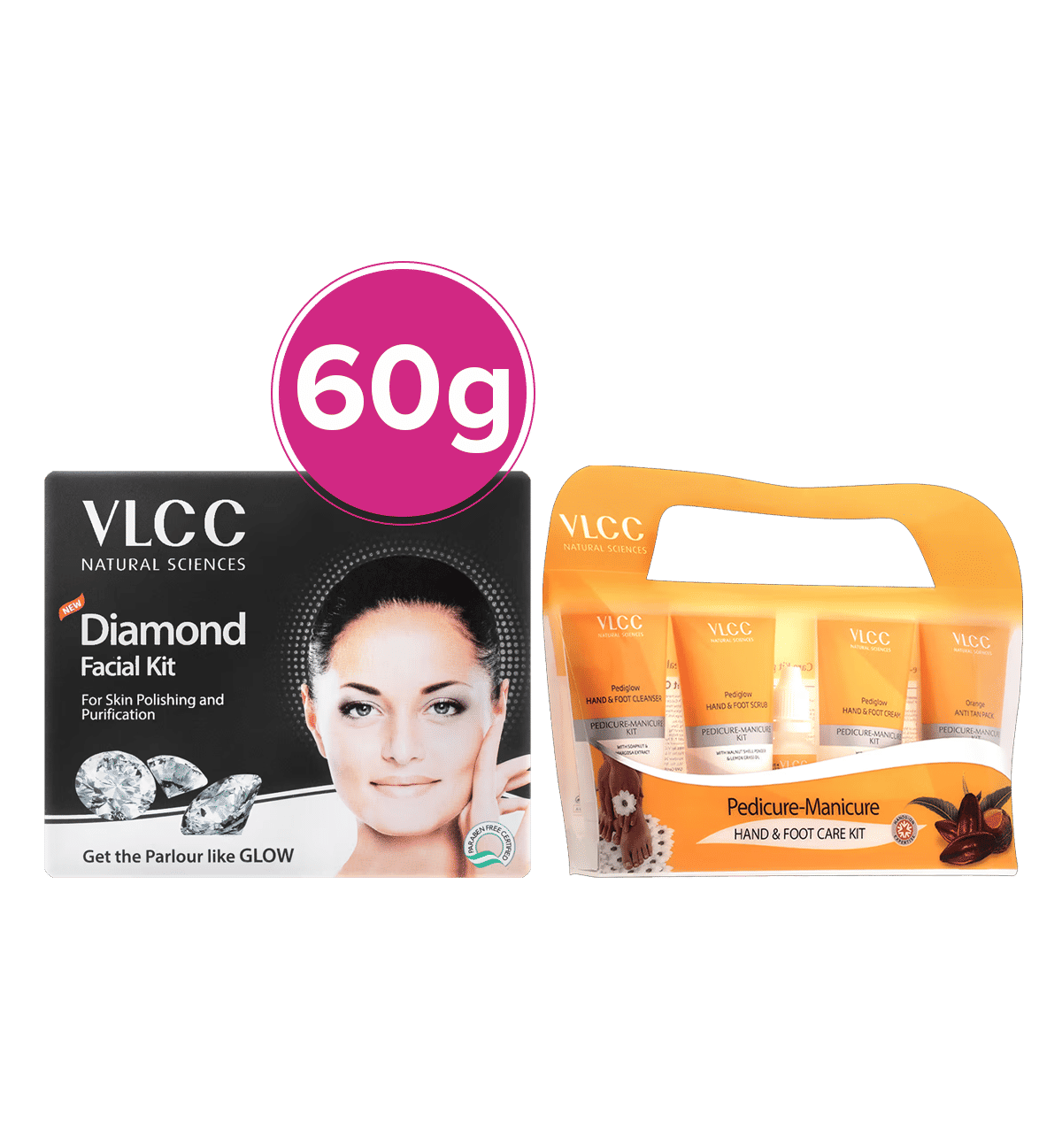 Buy Vlcc Salon At Home - Diamond Facial Kit - & Manicure Pedicure Kit 1 combo Online At Rs. 1040 ...